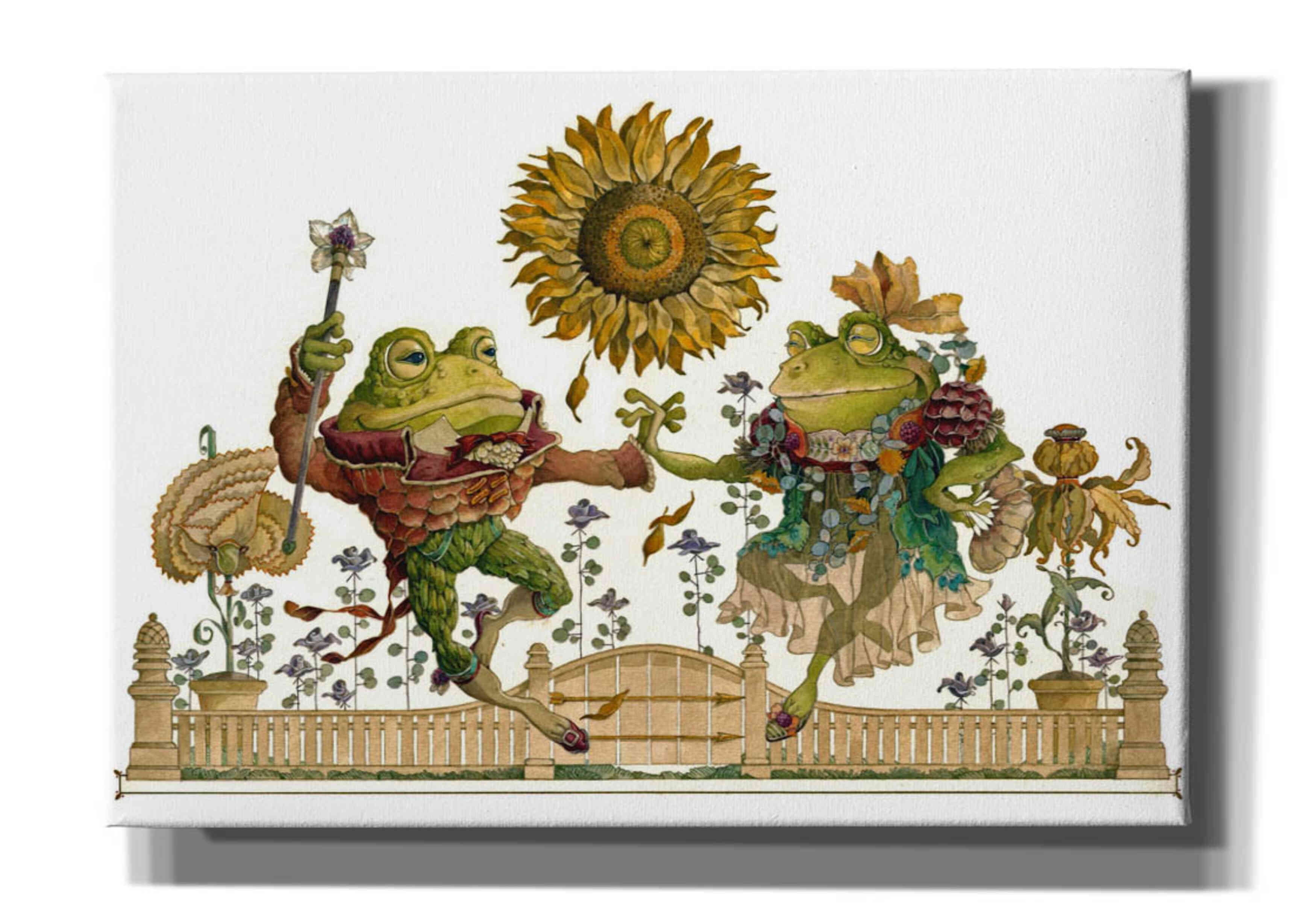 Epic Graffiti 'Frog Gavotte' by David Galchutt, Canvas Wall Art, 26"x18 ...