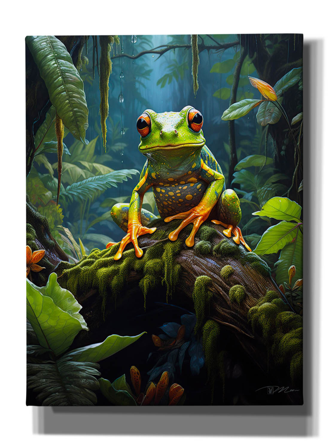 Epic Graffiti 'Frog In The Forest' by Momart Canvas Wall Art, 12" x 16 ...
