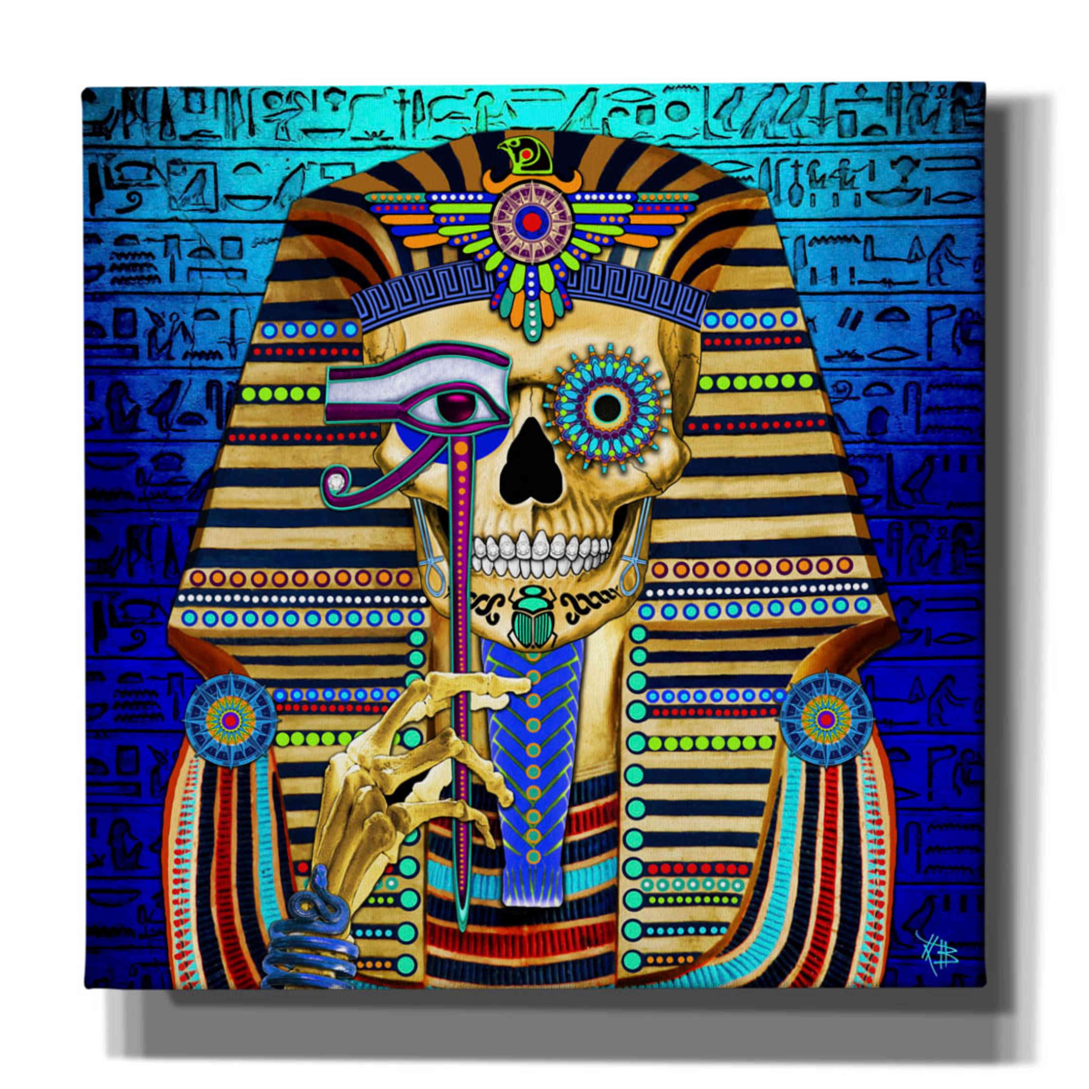 Epic Graffiti 'Funky Bone Pharaoh' by Fusion Idol Arts, Canvas Wall Art ...