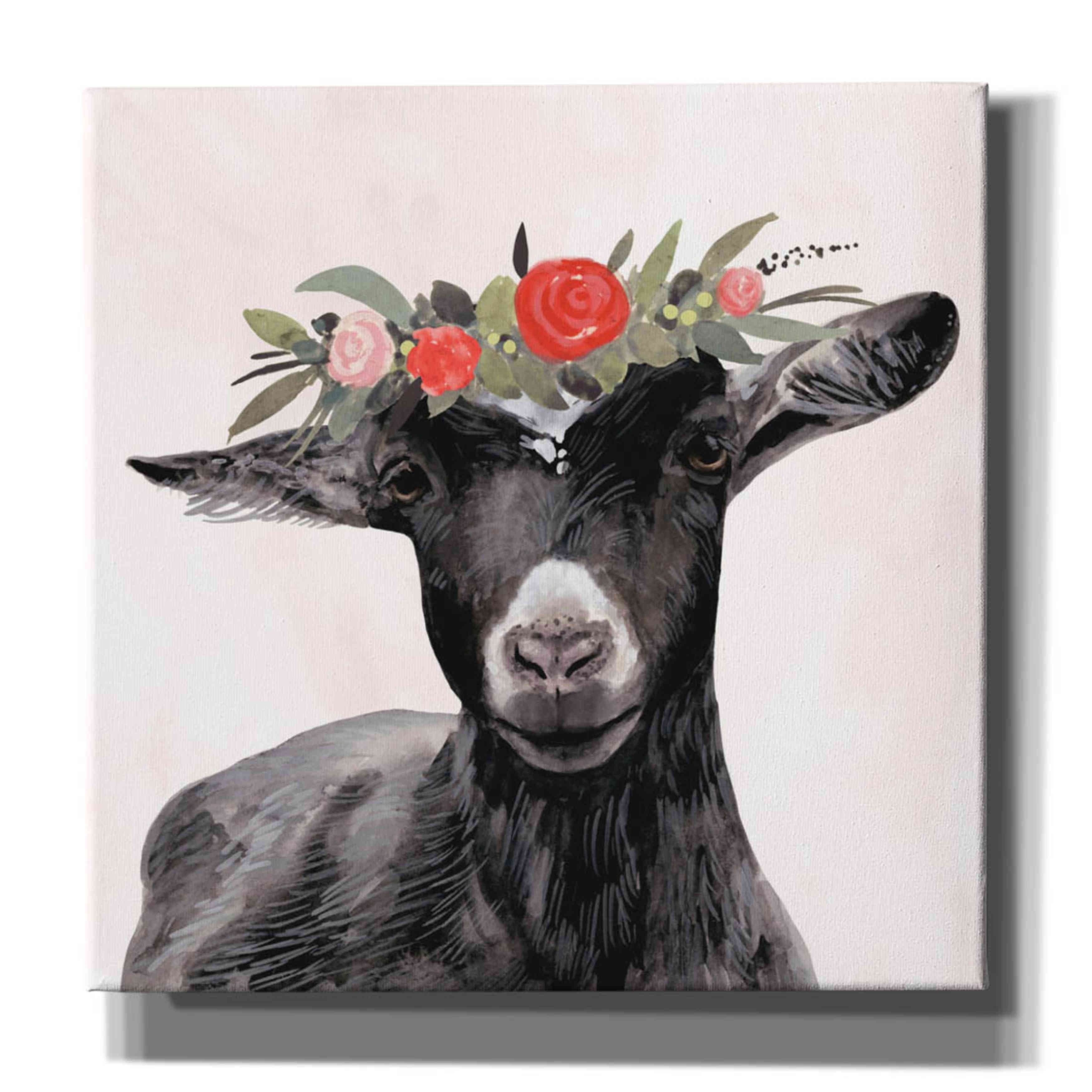 Epic Graffiti 'Garden Goat III' by Victoria Borges, Canvas Wall Art, 26 ...