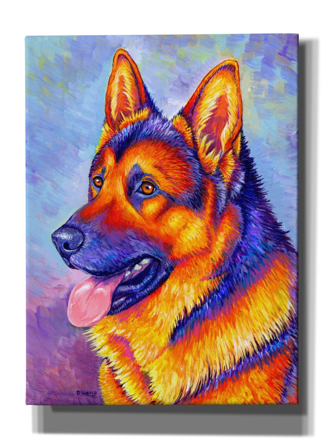 Epic Graffiti 'German Shepherd' by Rebecca Wang Art, Canvas Wall Art ...