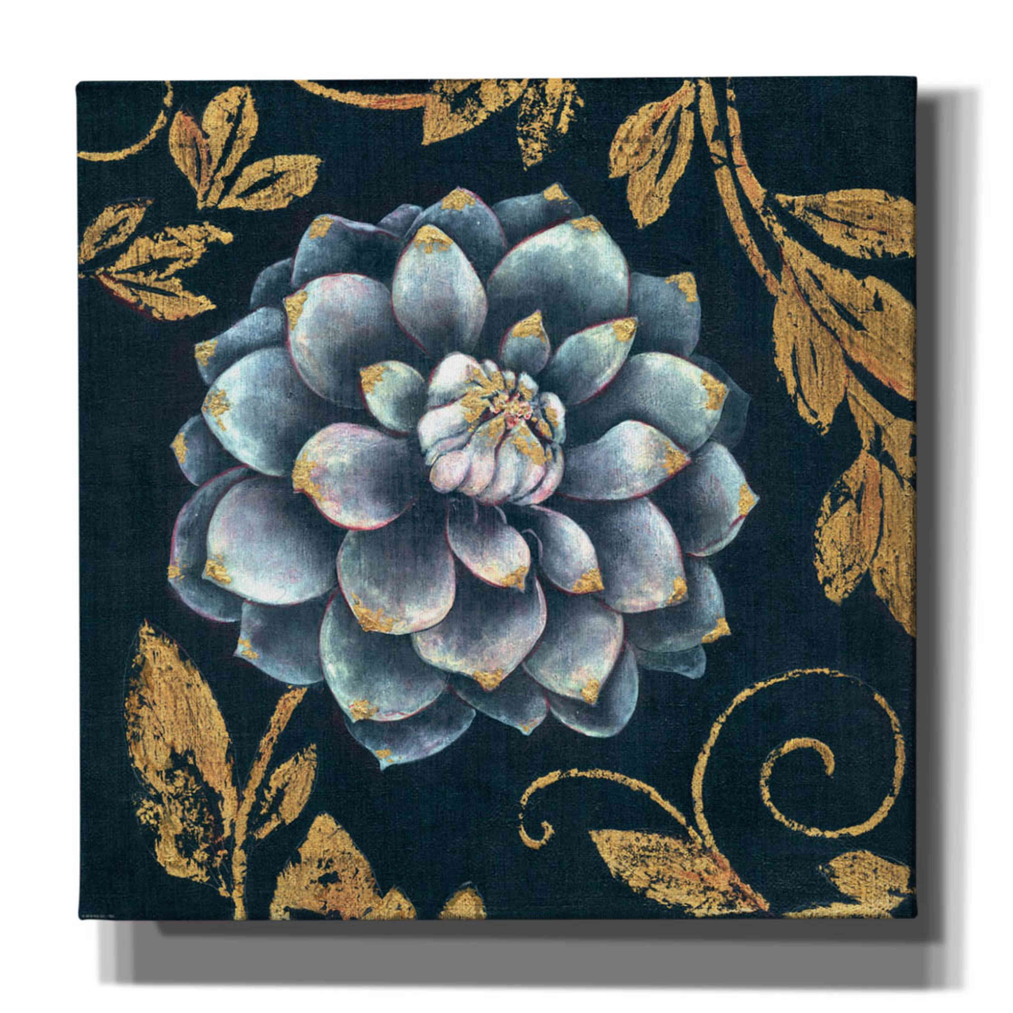Epic Graffiti 'Gold Tip Floral 1' by Jadei Graphics, Canvas Wall Art ...