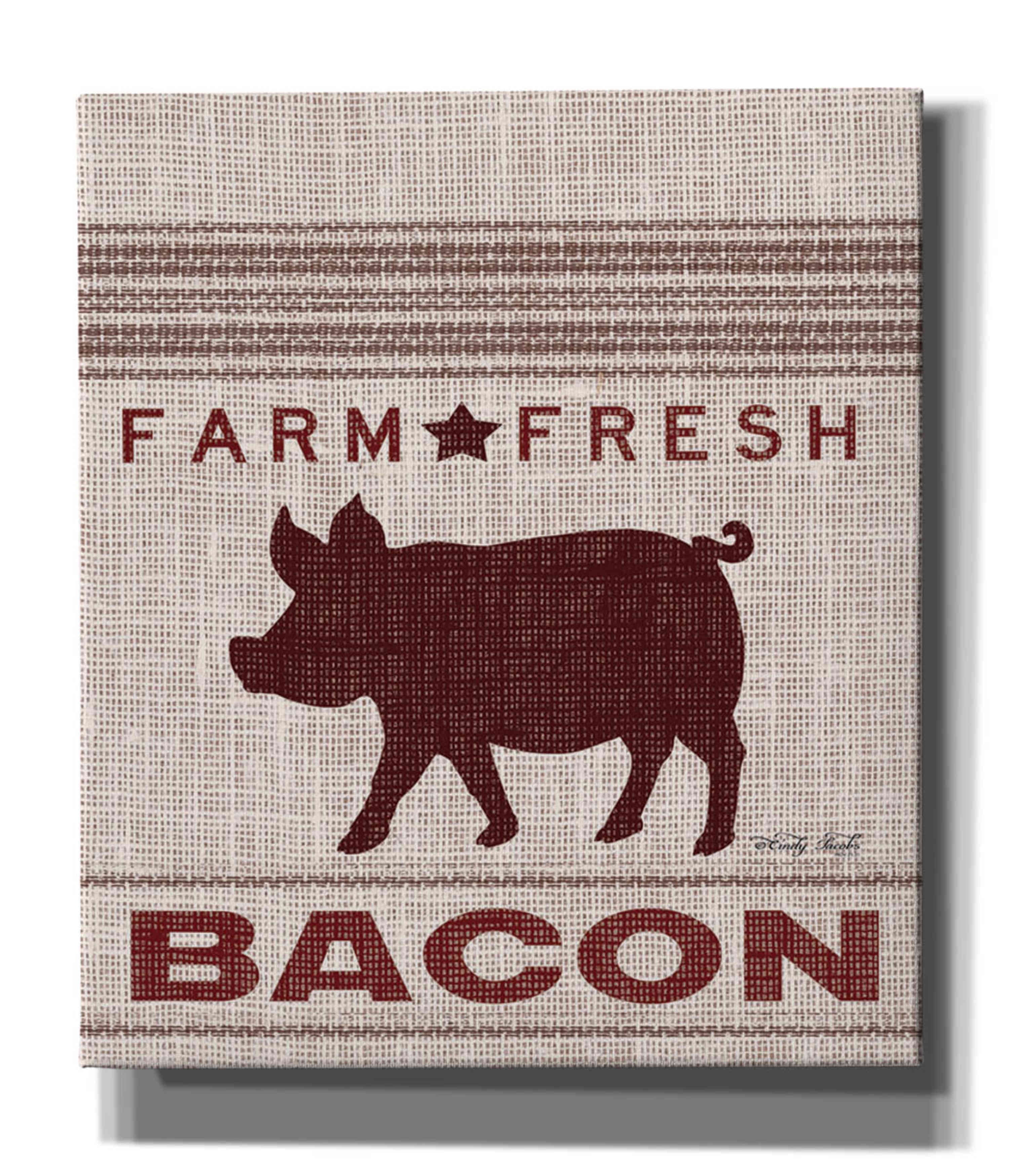 Epic Graffiti 'Grain Sack Bacon' by Cindy Jacobs, Canvas Wall Art, 26 ...