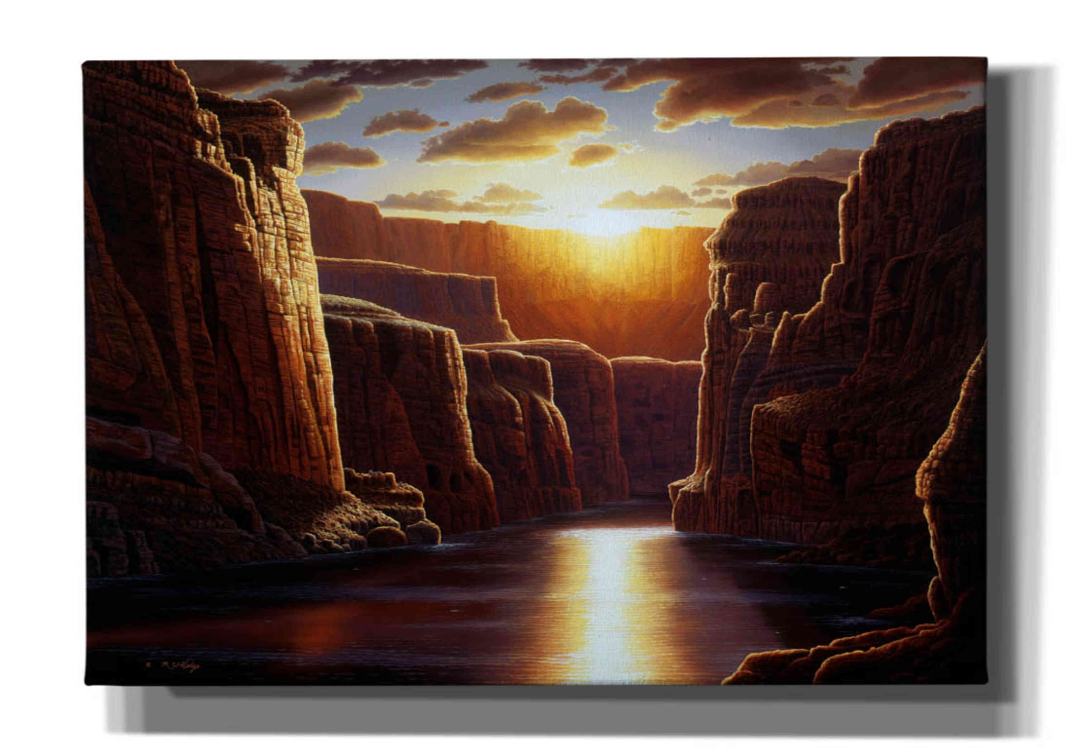 Epic Graffiti 'Grand Sunrise' by R. Hed, Canvas Wall Art, 26"x18 ...