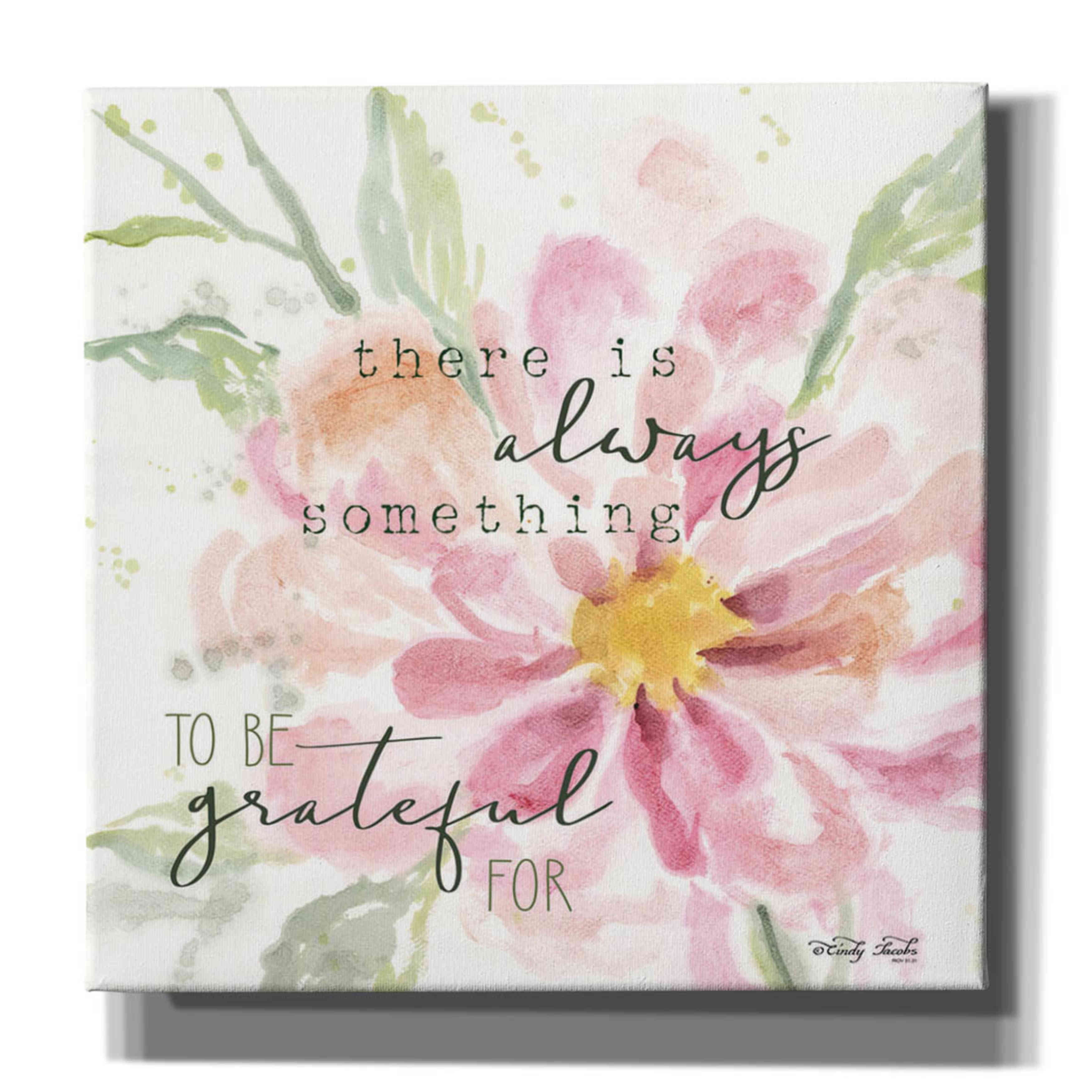 Epic Graffiti 'Grateful Blooms' by Cindy Jacobs, Canvas Wall Art, 12 ...