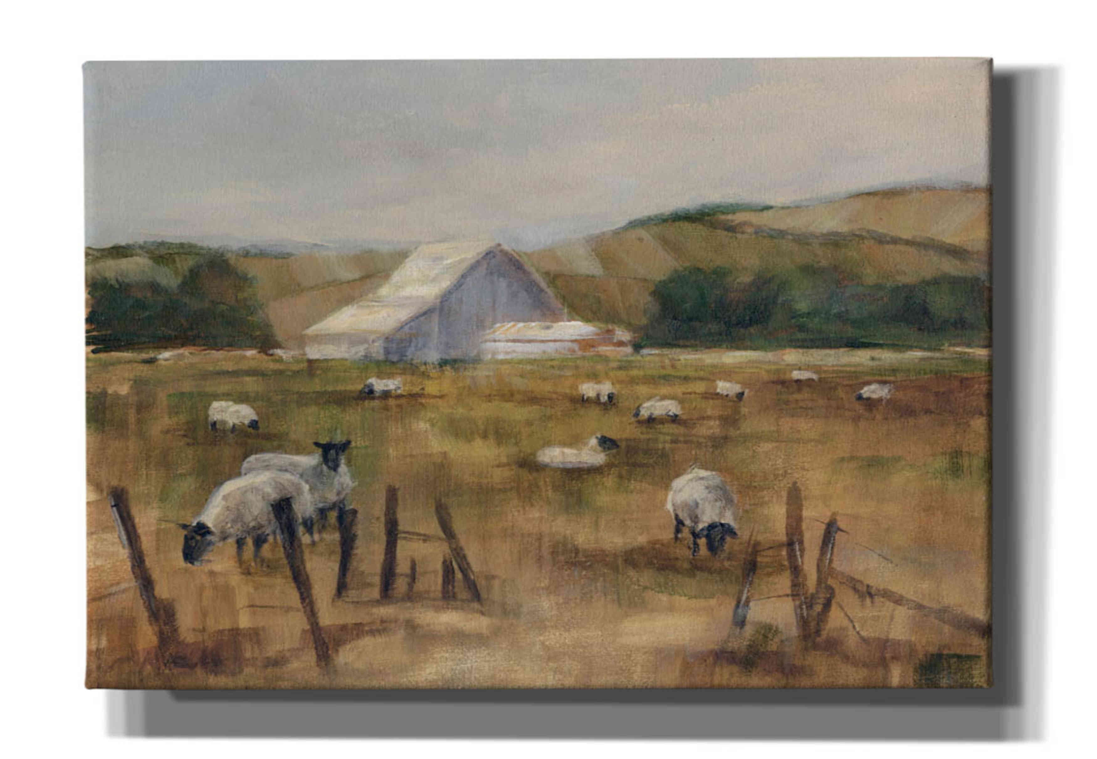 Epic Graffiti "Grazing Sheep I" by Ethan Harper, Canvas Wall Art, 26 ...