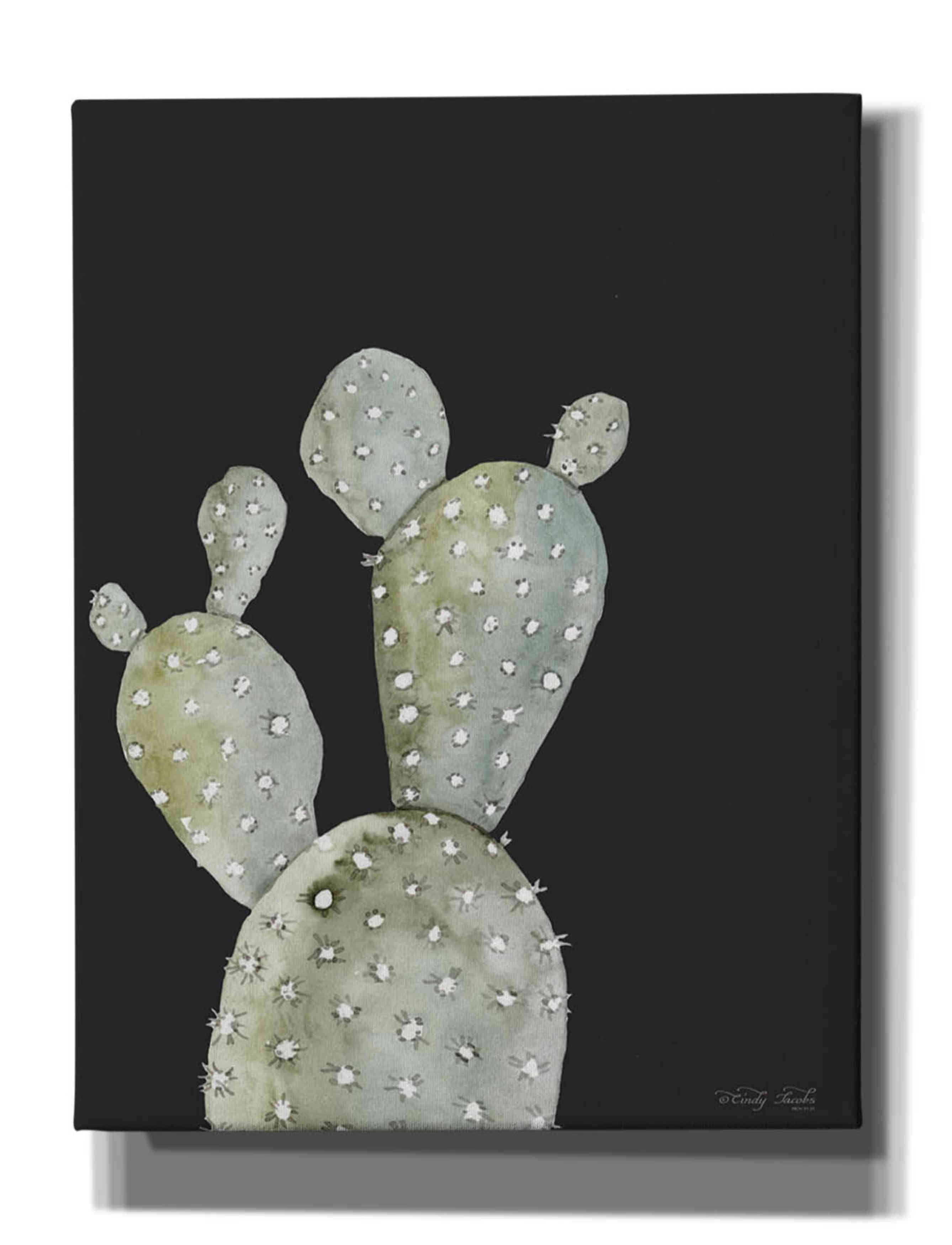Epic Graffiti 'Happy Cactus I' by Cindy Jacobs, Canvas Wall Art, 26"x34 ...