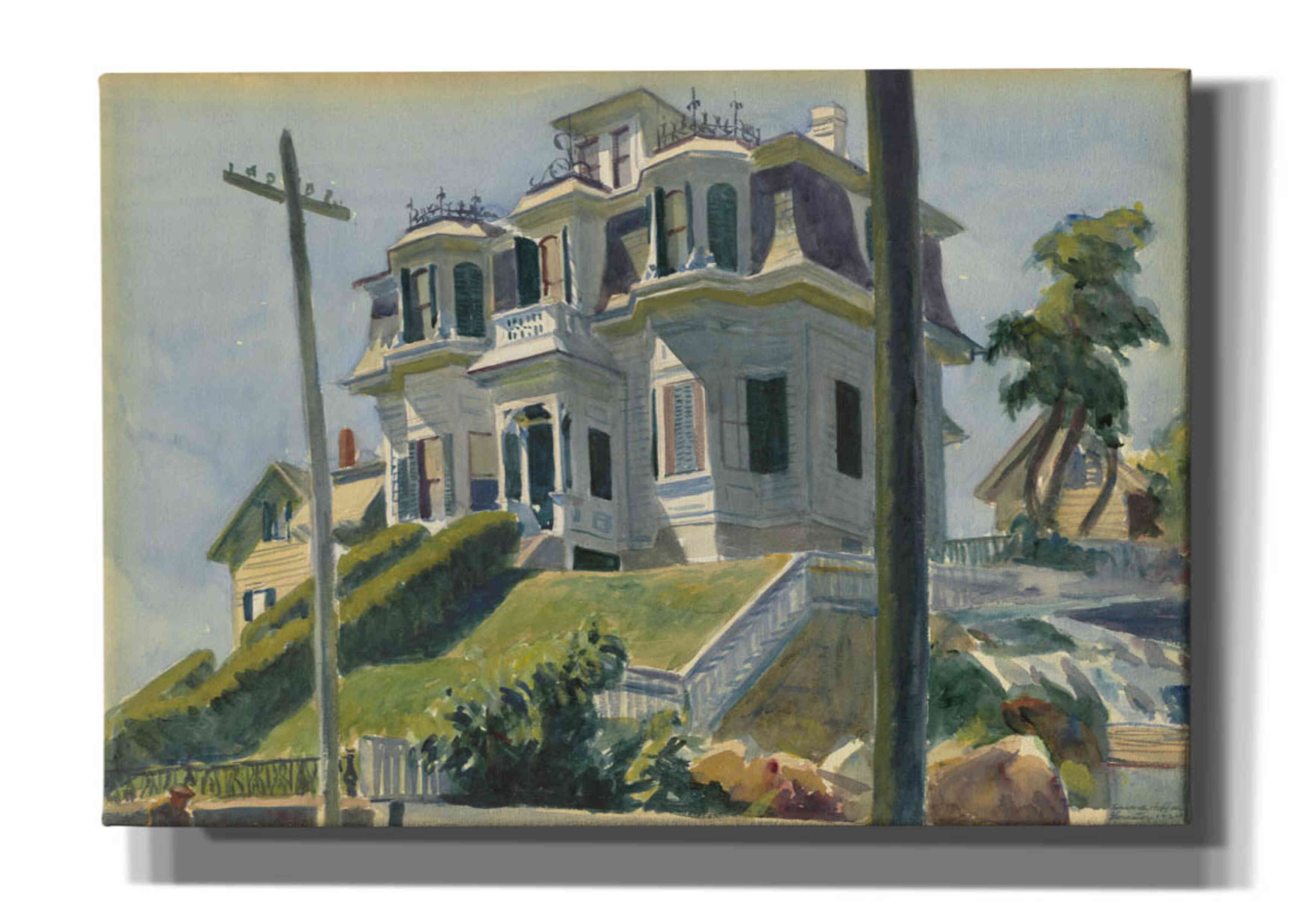 Epic Graffiti 'Haskell's House, 1924' by Edward Hopper, Giclee Canvas ...