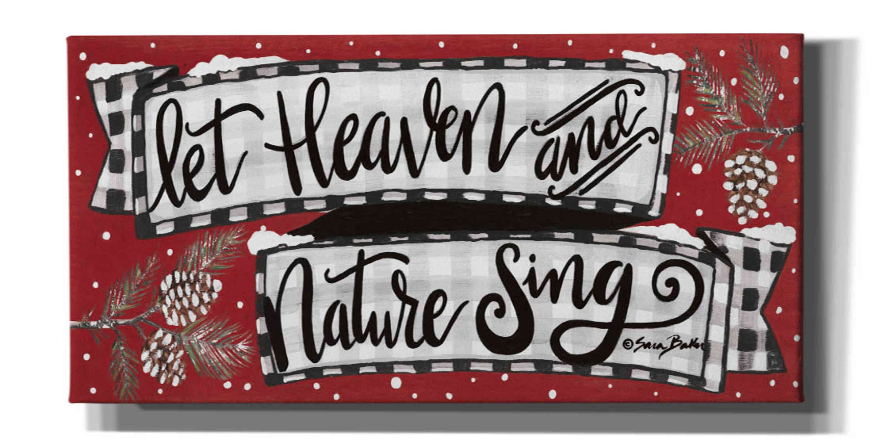 Epic Graffiti 'Heaven and Nature Sing' by Sara Baker, Canvas, Wall Art ...