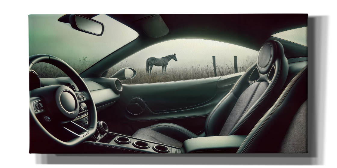 Epic Graffiti 'Horsepower' by Rey Klimt Canvas Wall Art, 40" x 20 ...