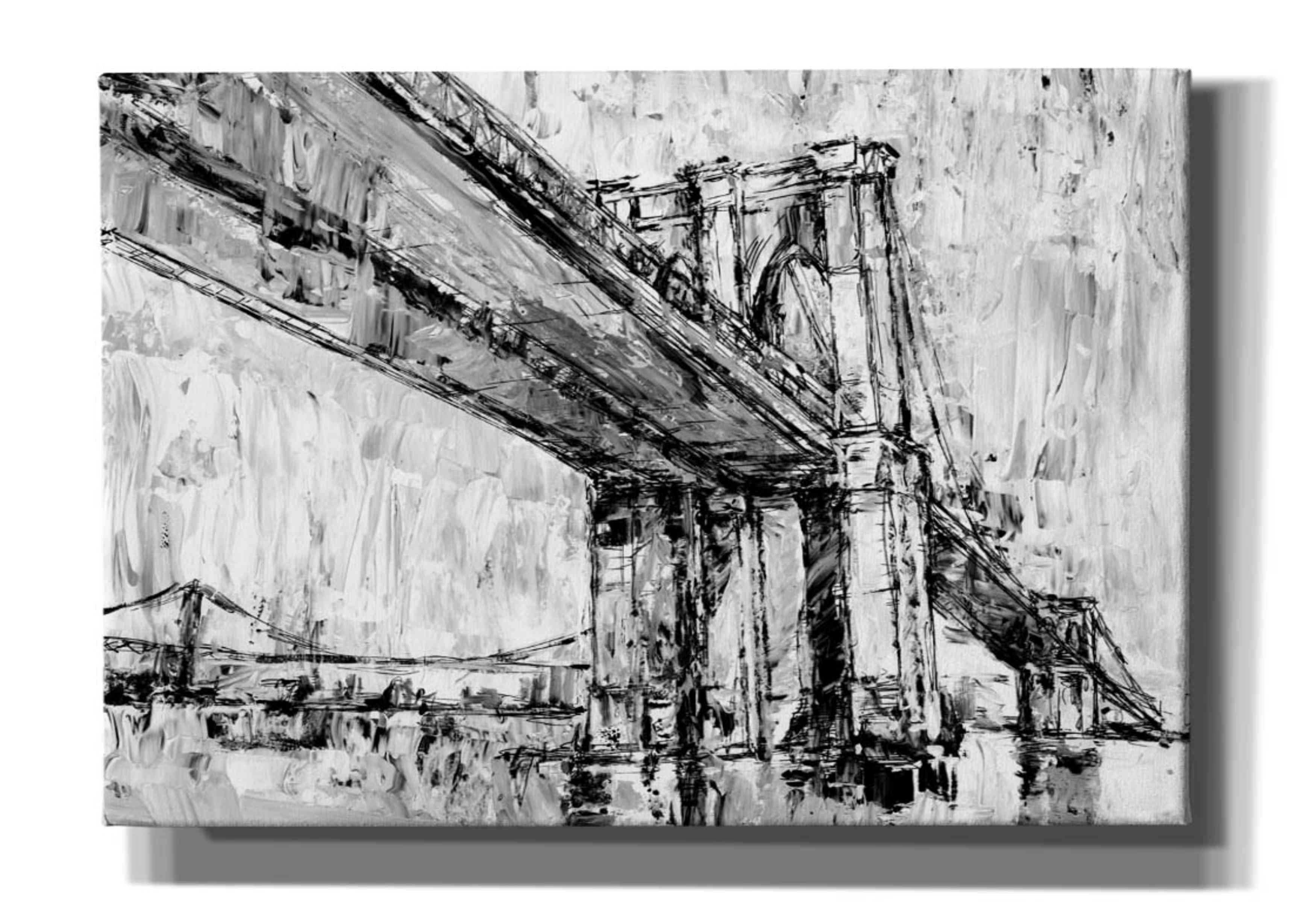 Epic Graffiti 'Iconic Suspension Bridge II' by Ethan Harper, Canvas ...
