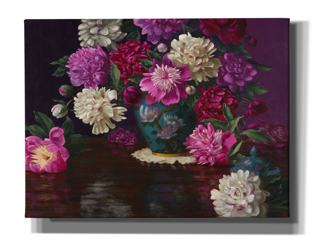 Epic Graffiti 'Imperial Peonies' by Christopher Pierce, Canvas Wall Art ...