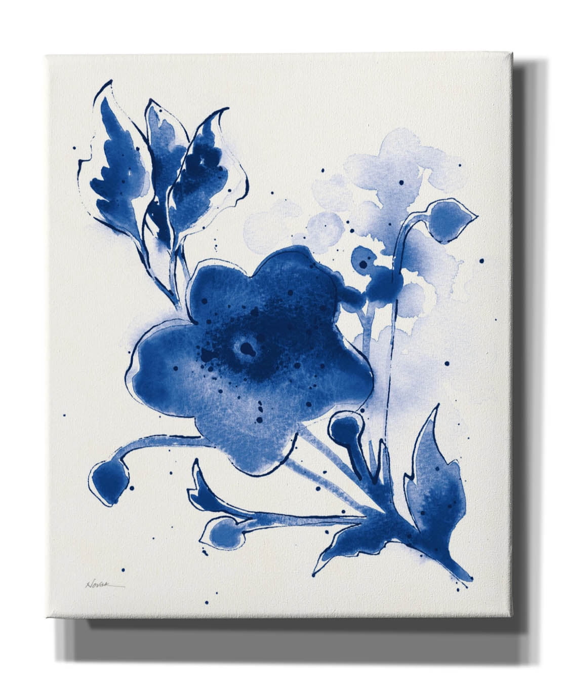 Epic Graffiti 'Independent Blooms Blue 2 V2' by Shirley Novak Canvas ...