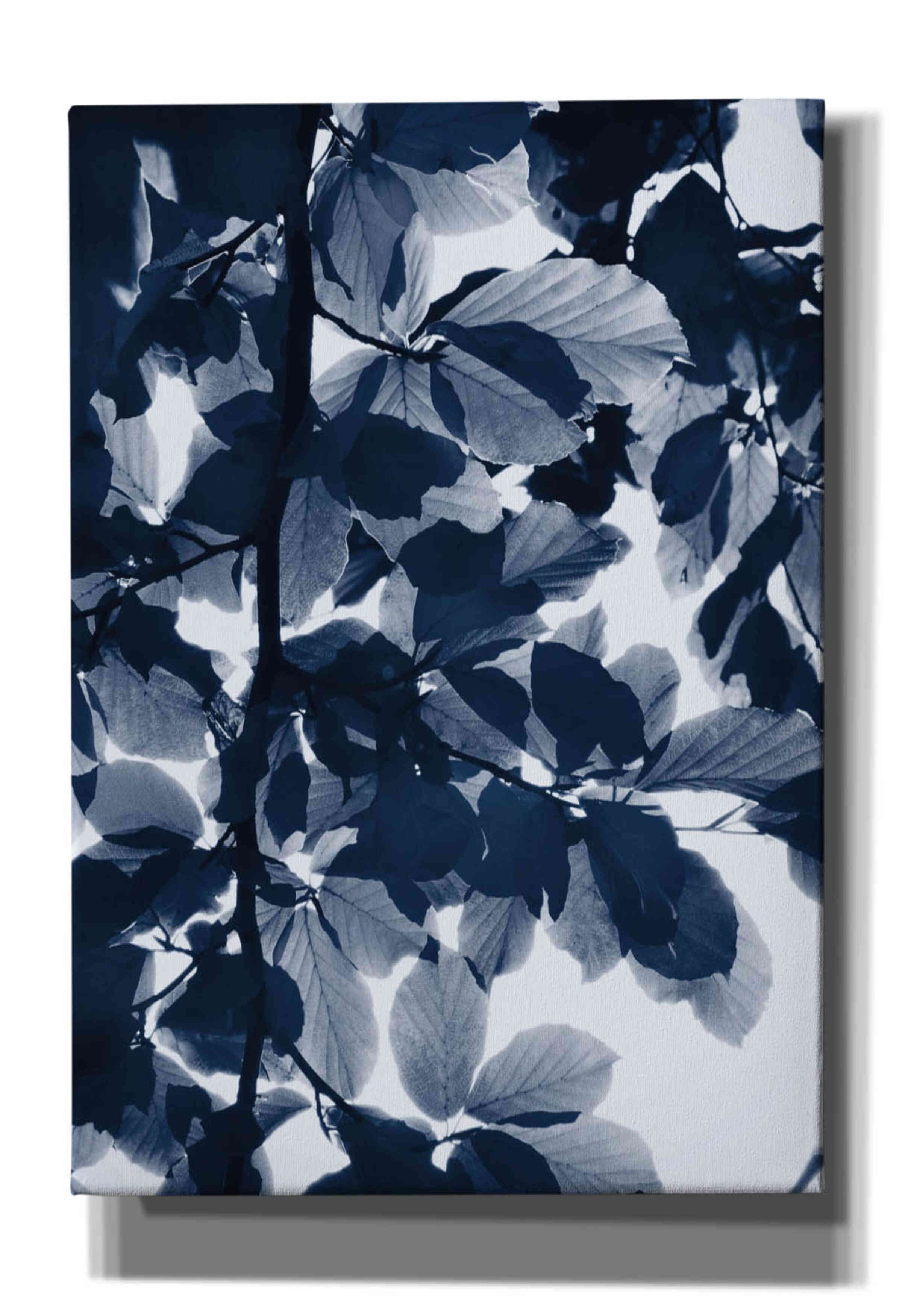 Epic Graffiti 'Indigo Leaves' by Lexie Greer, 18"x26" - Walmart.com