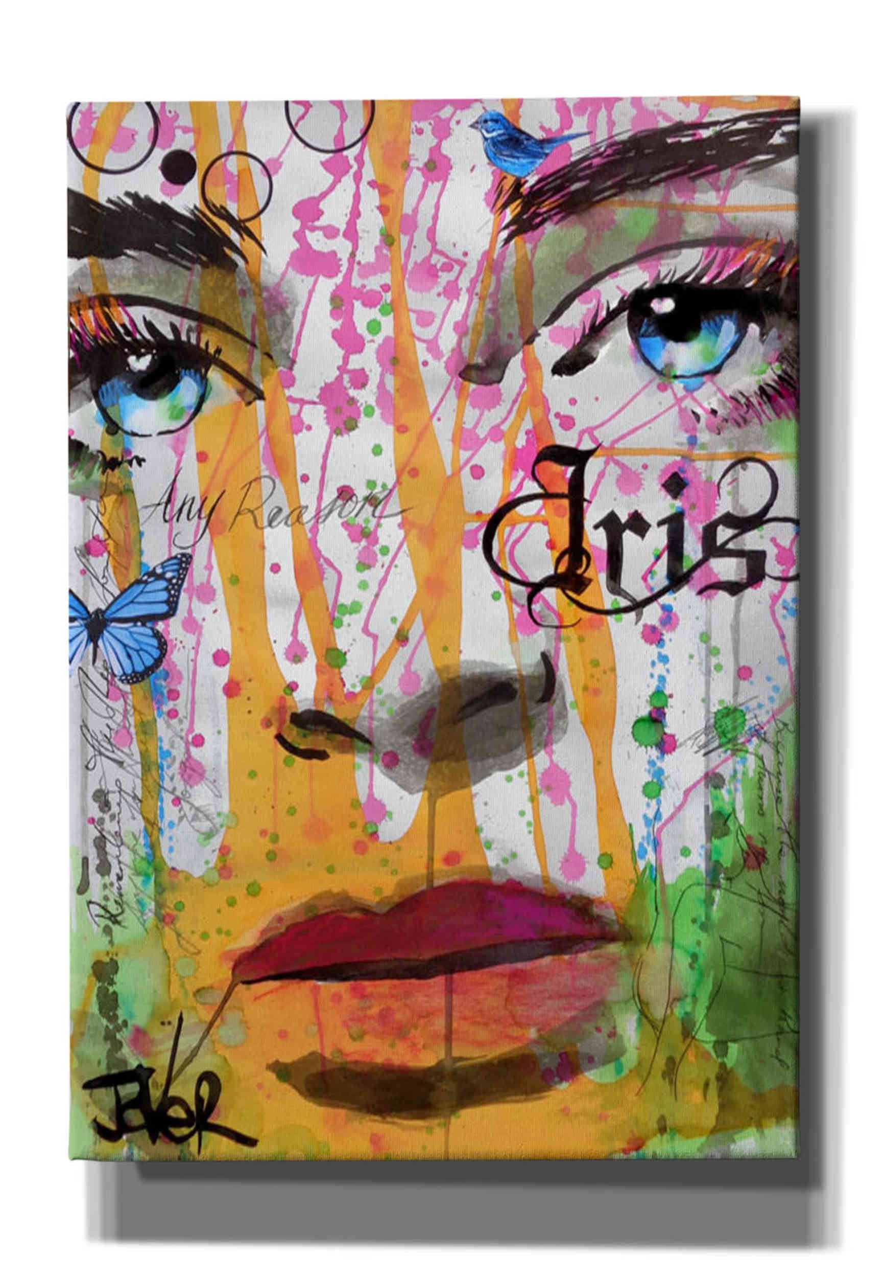 Epic Graffiti 'Iris' by Loui Jover, Canvas Wall Art, 18"x26" - Walmart.com