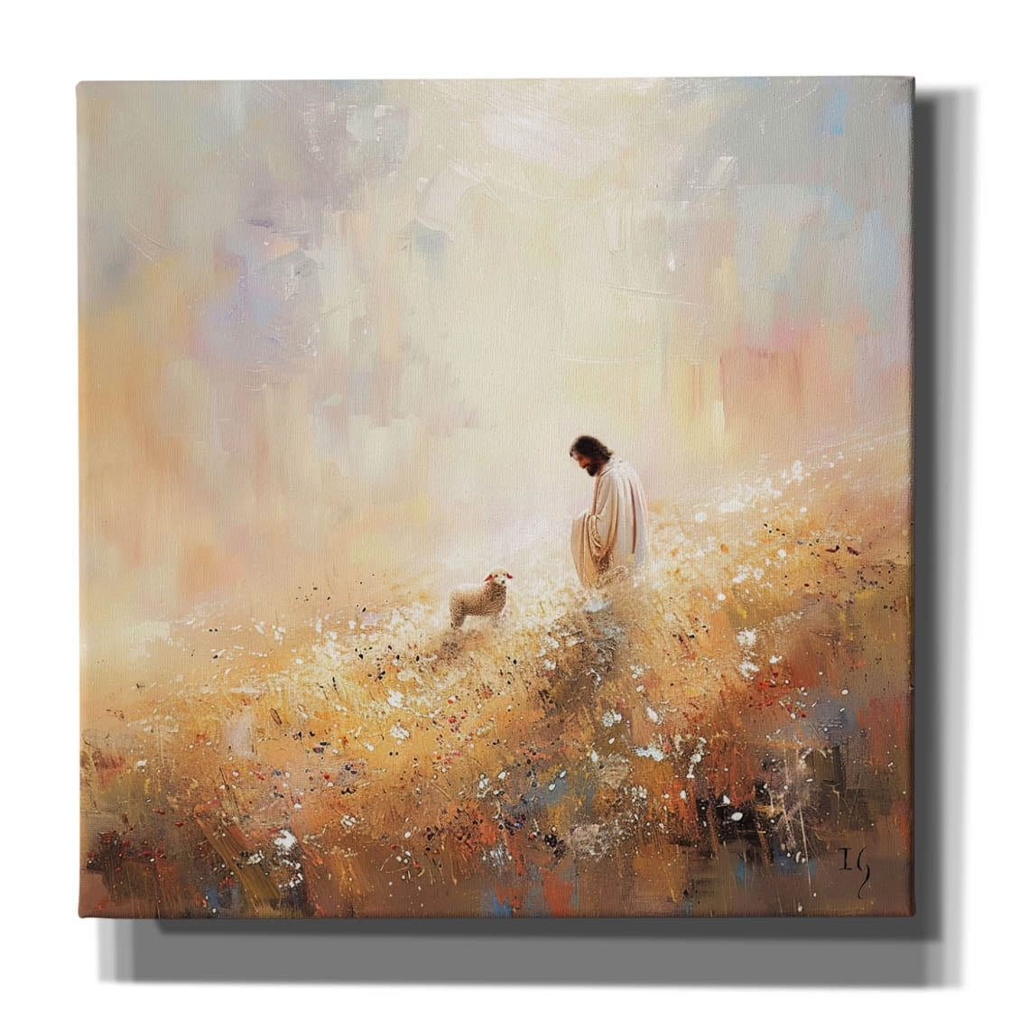 Epic Graffiti 'Jesus Christ And The Lamb' by Ivan Guaderrama Canvas ...