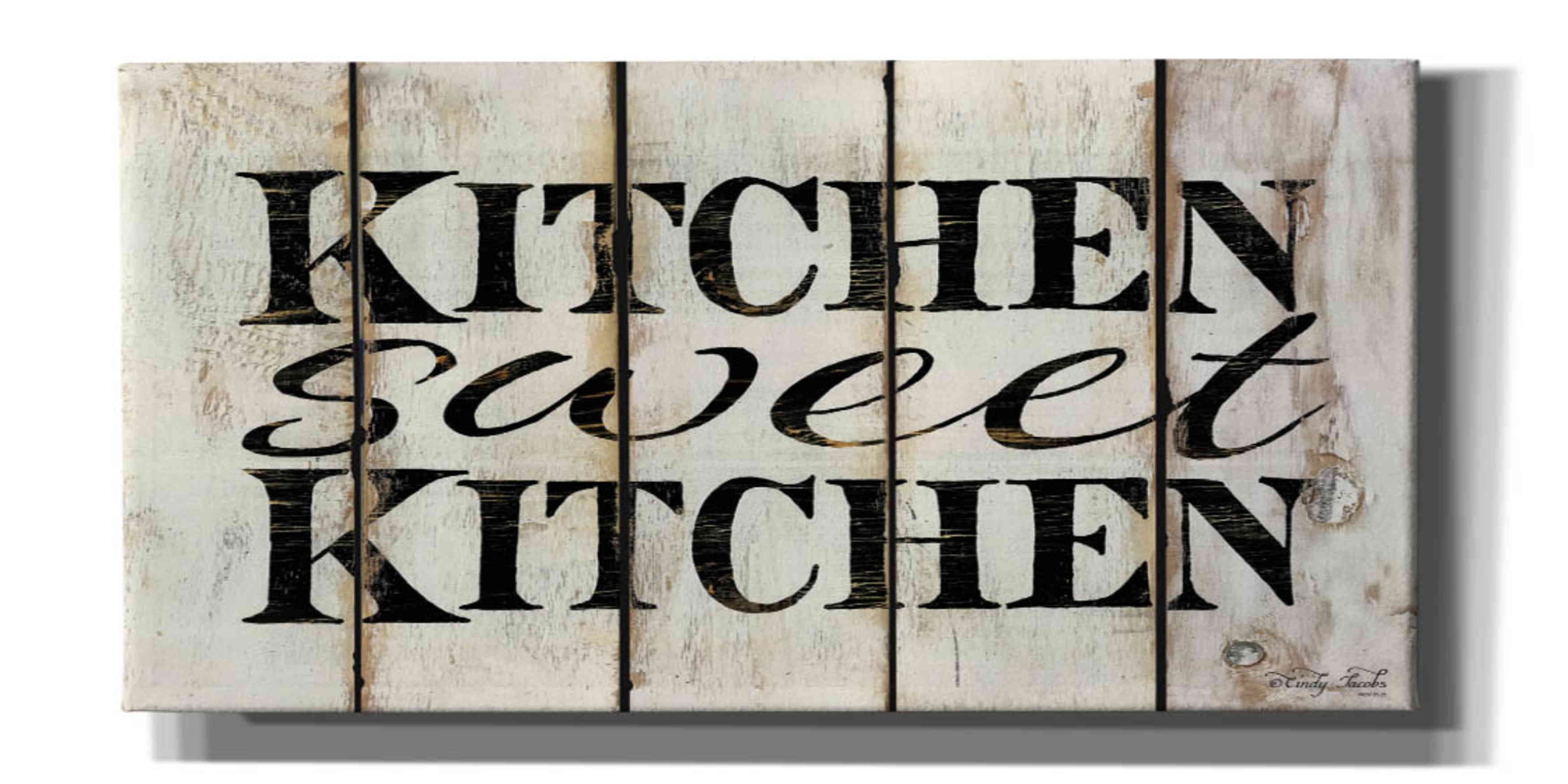 Epic Graffiti 'Kitchen Sweet Kitchen on Wood Panels' by Cindy Jacobs ...