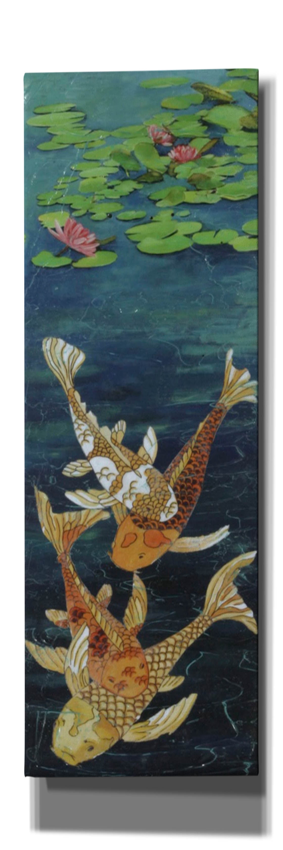 Epic Graffiti 'Koi Illusion 1' by Lorelle Rau Canvas Wall Art, 12" x 36 ...