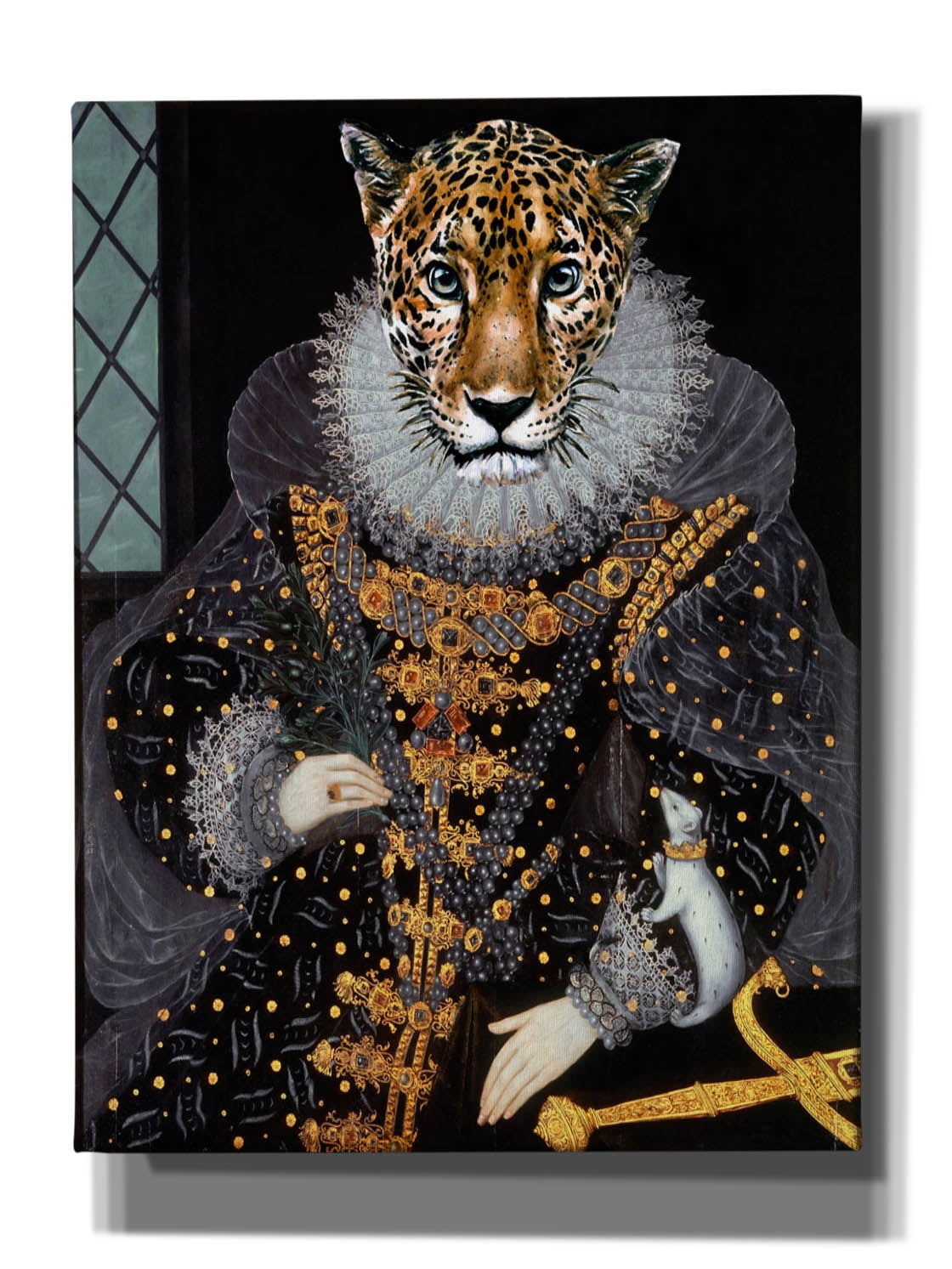 Epic Graffiti 'Lady Leopard' by Irena Orlov, Canvas Wall Art, 12"x16 ...