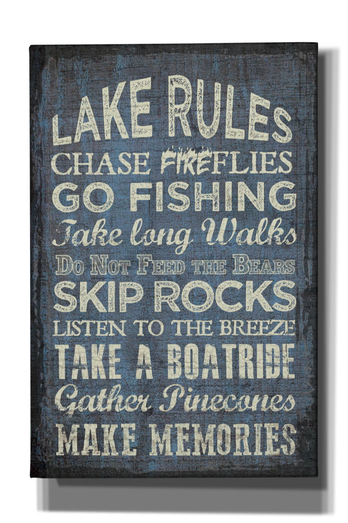 Epic Graffiti 'Lake Rules' by Erin Clark Canvas Wall Art, 40" x 60 ...
