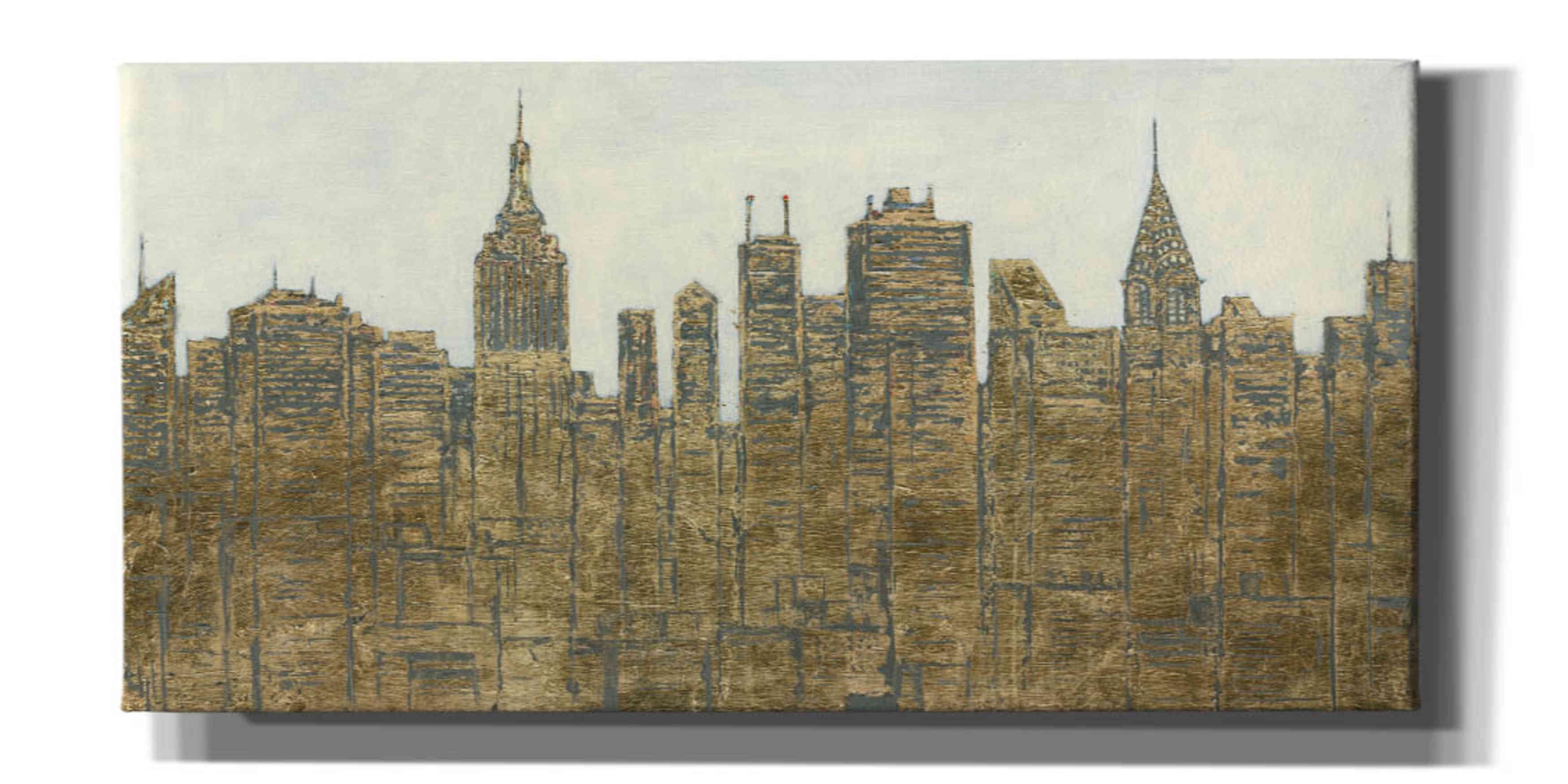Epic Graffiti 'Lavish Skyline' by James Wiens, Canvas Wall Art, 60"x30 ...