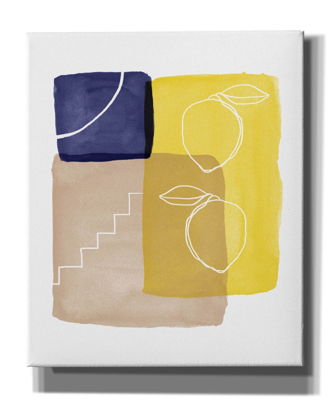 Epic Graffiti 'Lemon Pop Line Art 2' by Linda Woods Canvas Wall Art, 20 ...