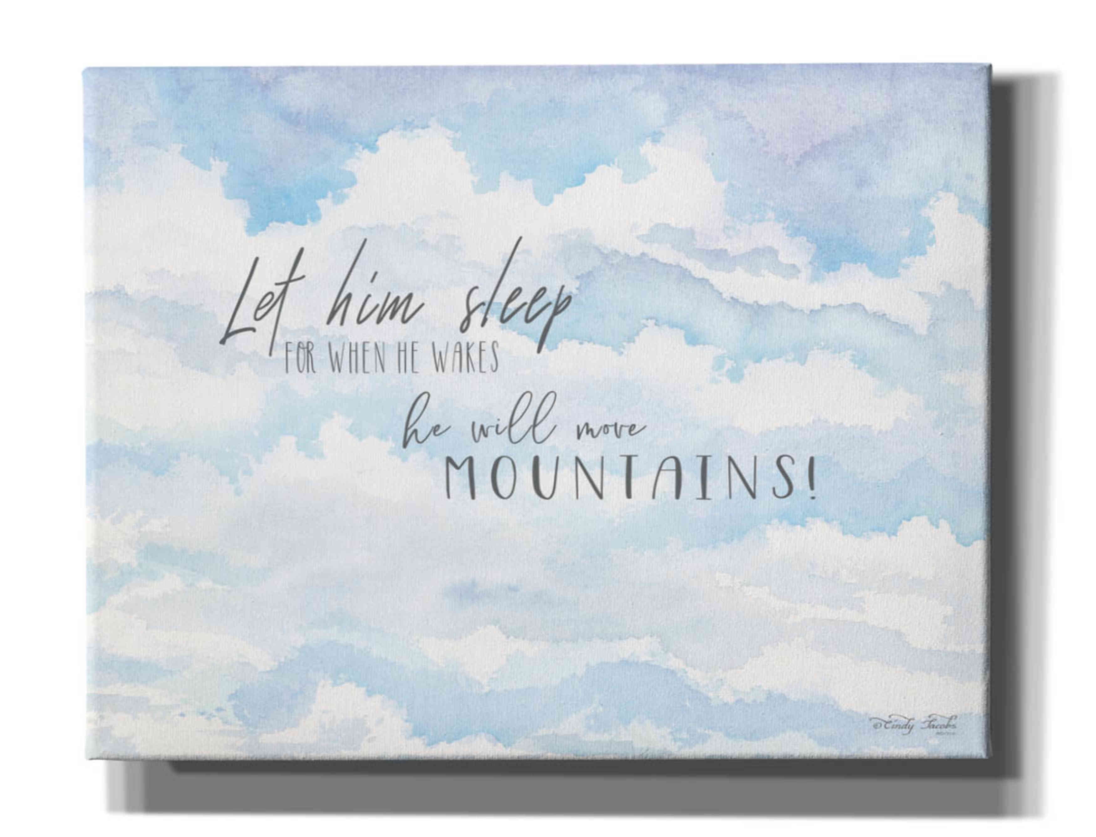 Epic Graffiti 'Let Him Sleep' by Cindy Jacobs, Canvas Wall Art, 34"x26 ...