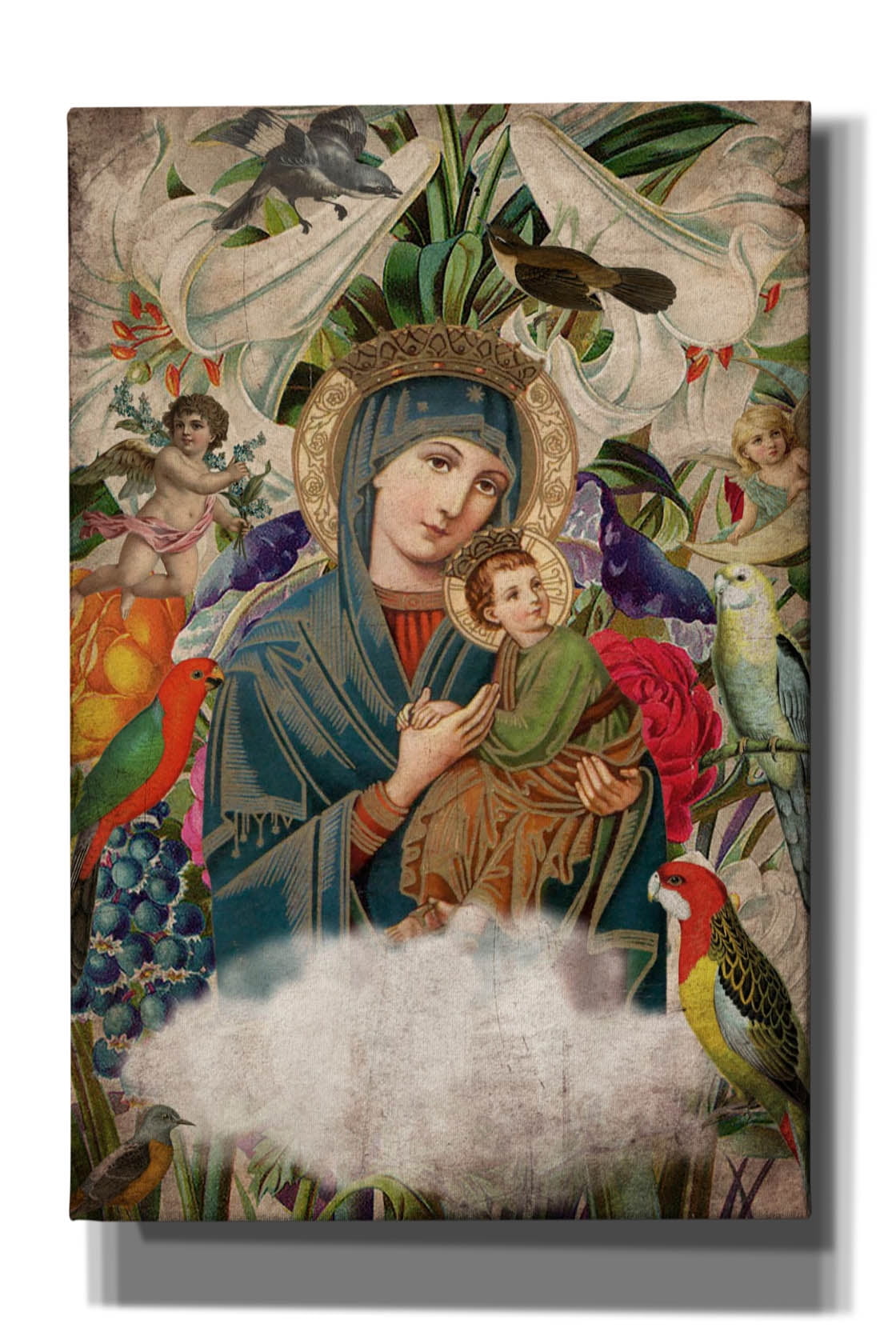 Epic Graffiti 'Madonna And Child' by Elo Marc, Canvas Wall Art, 40"x60 ...