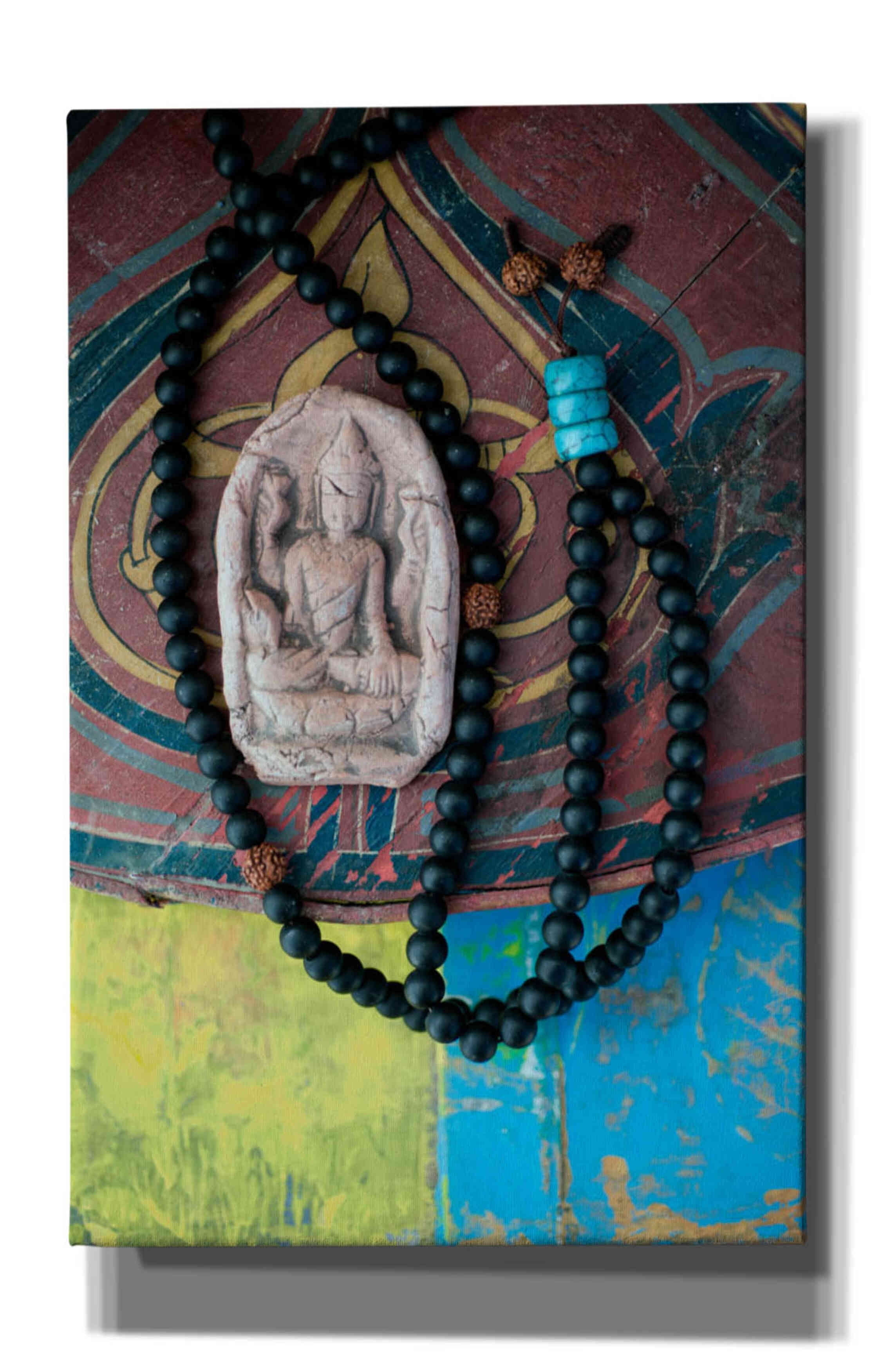 Epic Graffiti 'Mala Beads Yogi' by Elena Ray, Canvas Wall Art, 26"x40 ...