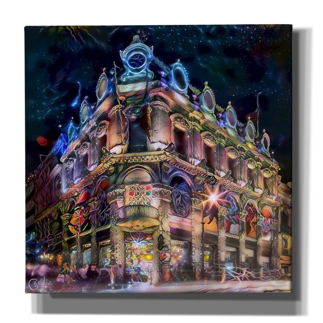 Epic Graffiti 'Mexico City Estanquillo Museum' by Pedro Gavidia, Canvas ...