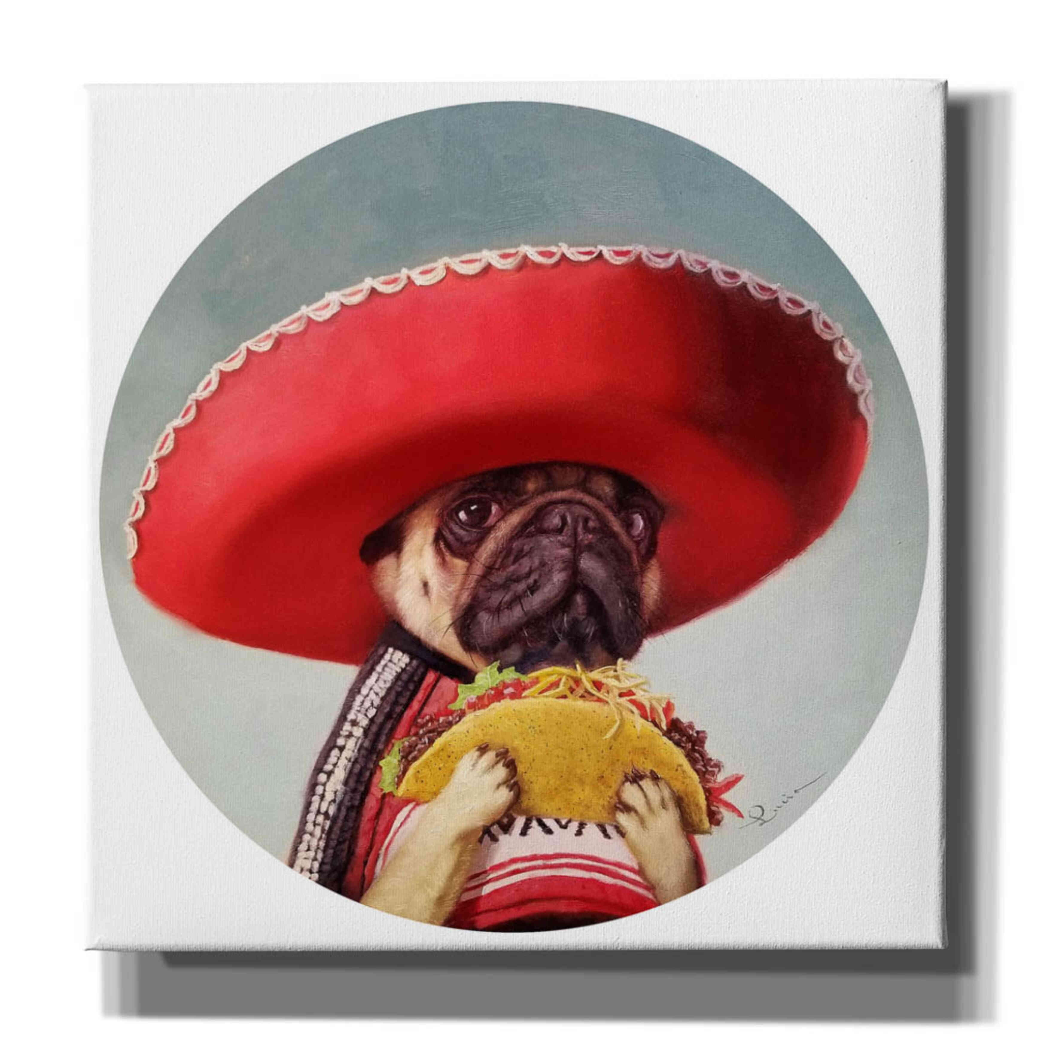 Epic Graffiti 'Mi Taco Mi Amigo' by Lucia Heffernan, 12"x12" - Walmart.com