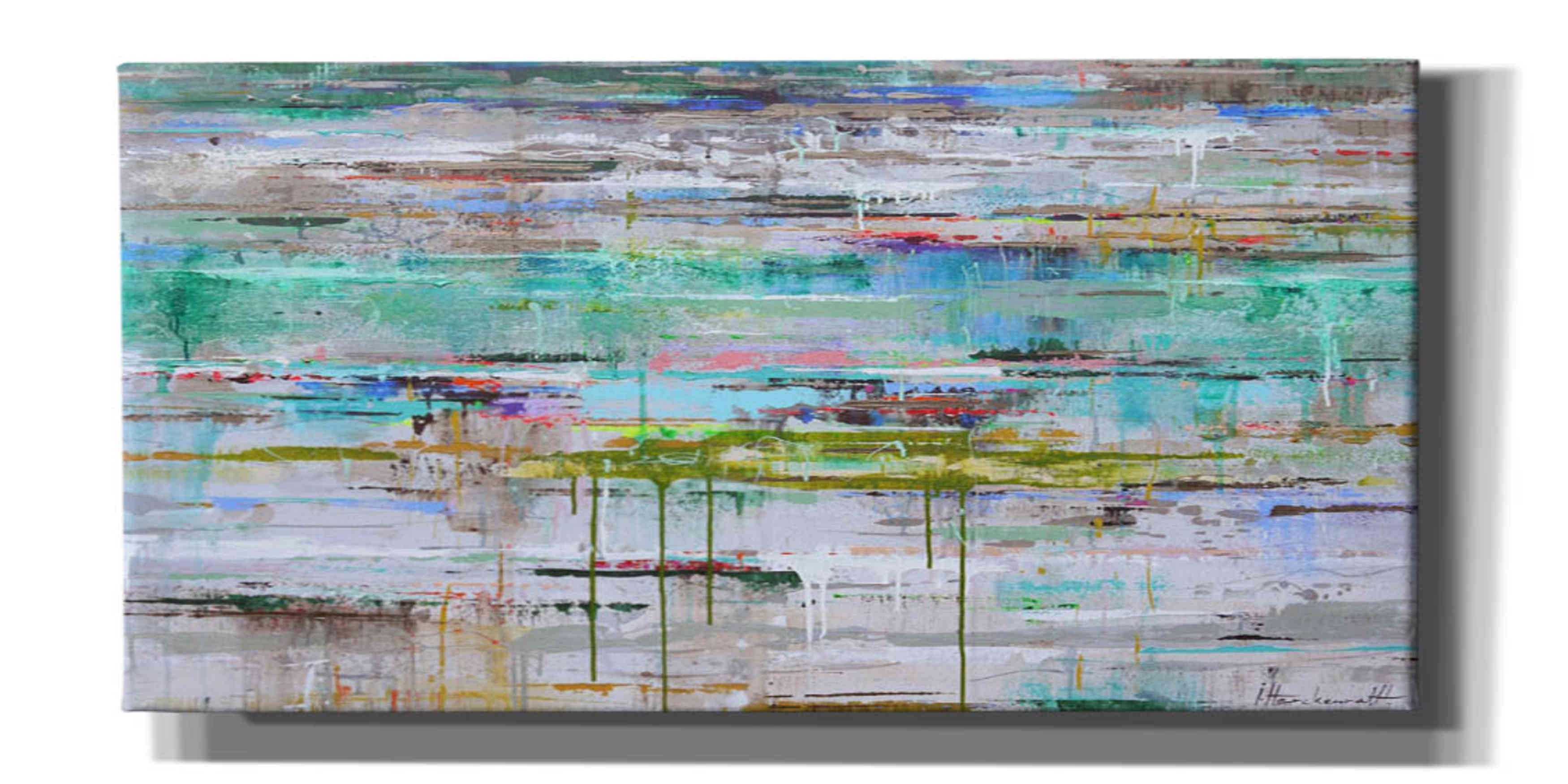 Epic Graffiti 'Miami Reflection' by Ingeborg Herckenrath, Canvas Wall Art, 40"x20" - Walmart.com