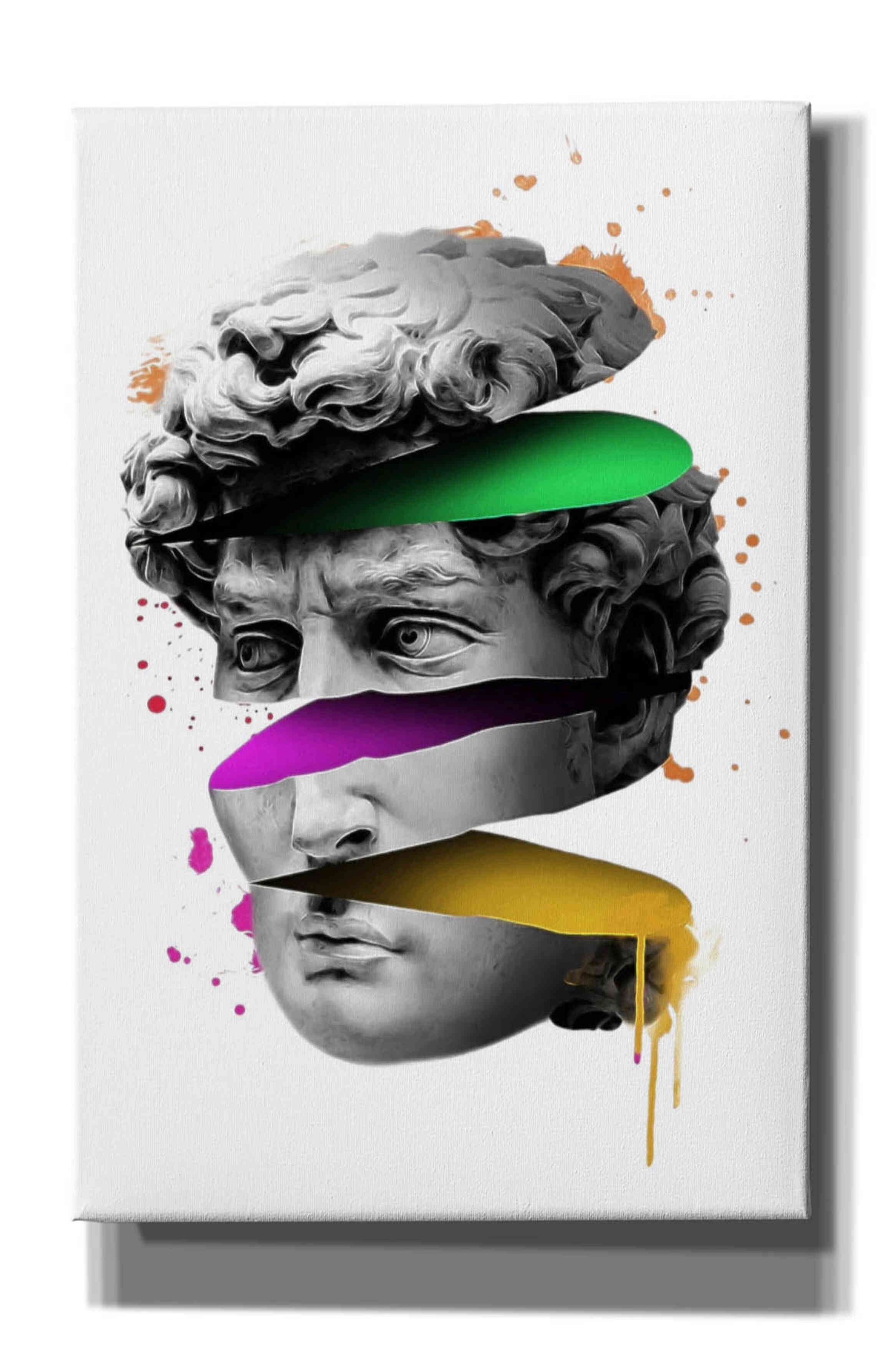 Epic Graffiti 'Michelangelo David Sliced' by Epic Portfolio, Canvas ...