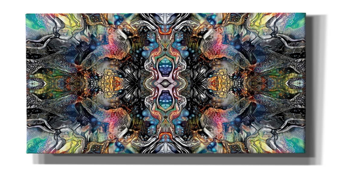 Epic Graffiti 'Mind Reactor' by Pedro Gavidia, Canvas Wall Art, 40"x20 ...