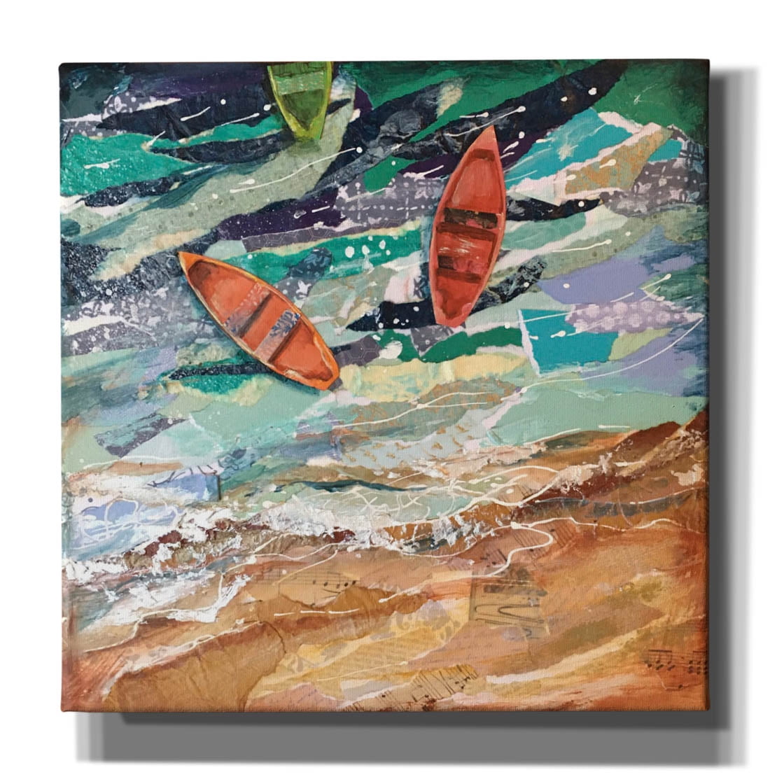 Epic Graffiti 'Mixed Media Row Your Boat' by Christine Rotolo, Canvas ...