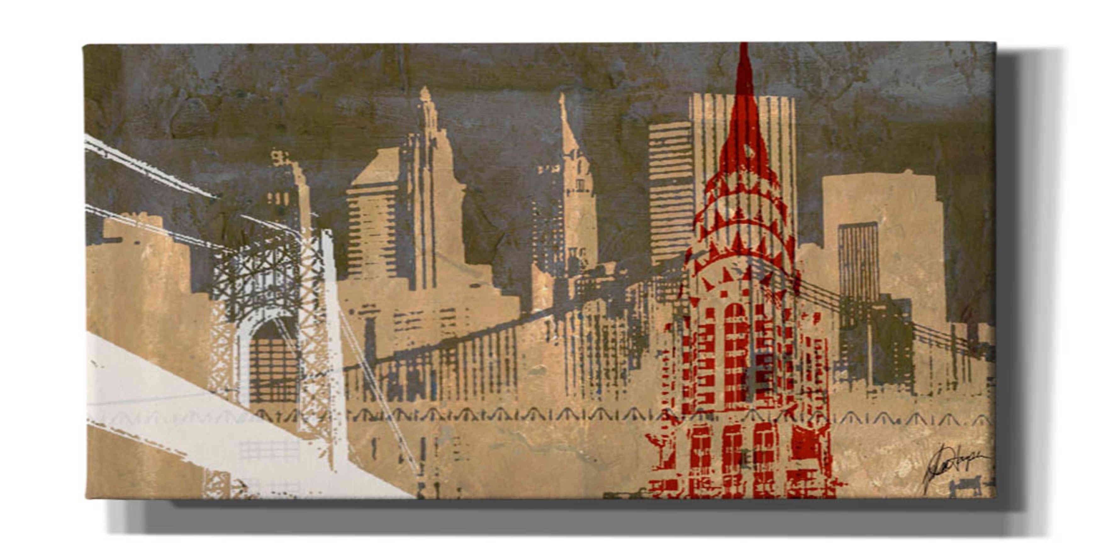 Epic Graffiti 'Modern Metropolis I' by Ethan Harper Canvas Wall Art, 40 ...