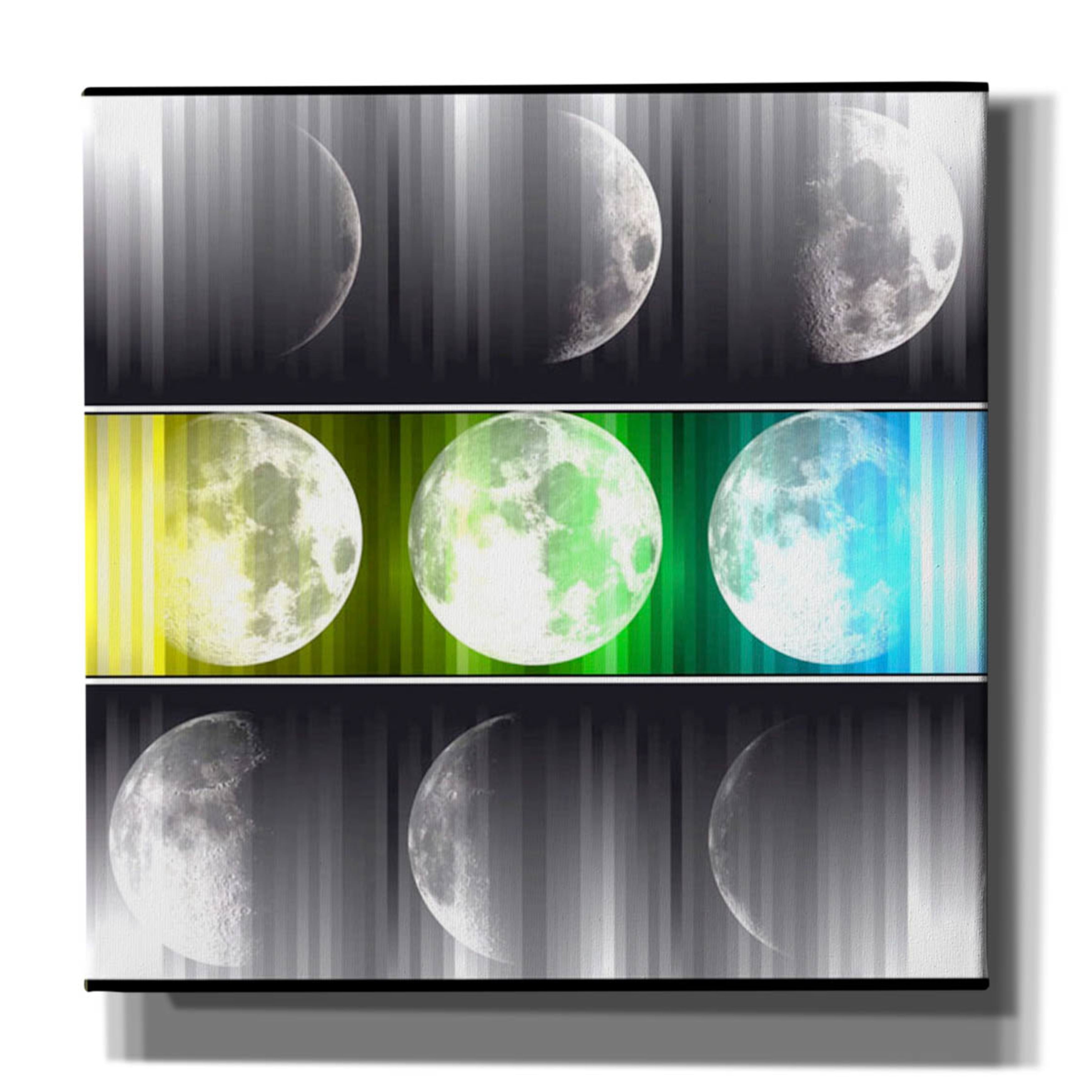 Epic Graffiti 'Moon Phase 2' by Irena Orlov, Canvas Wall Art, 26"x26 ...