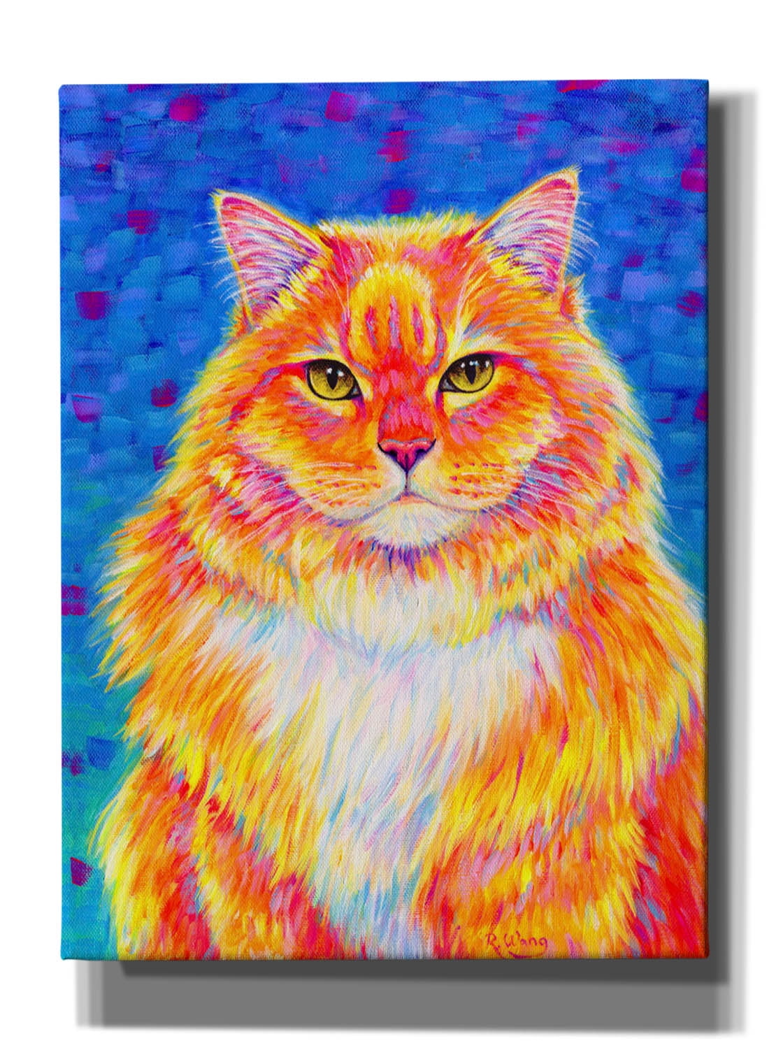 Epic Graffiti 'Orange Buff Tabby Cat' by Rebecca Wang Art, Acrylic ...