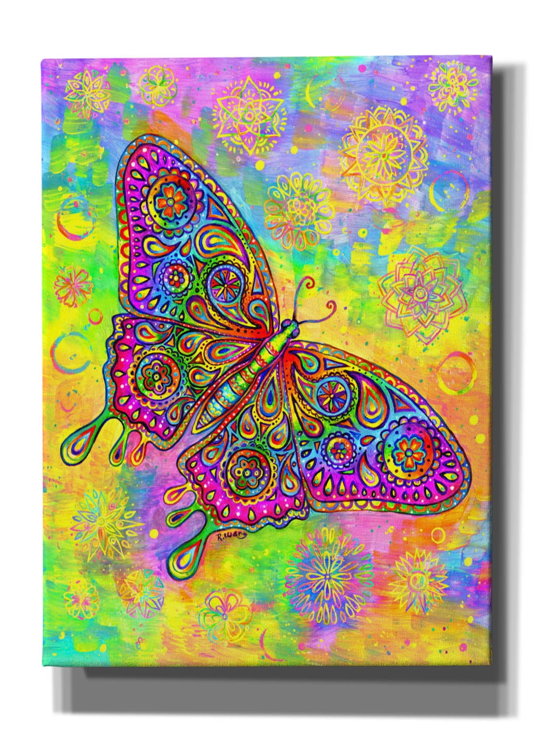 Epic Graffiti 'Paisley Butterfly' by Rebecca Wang Art, Acrylic Glass ...