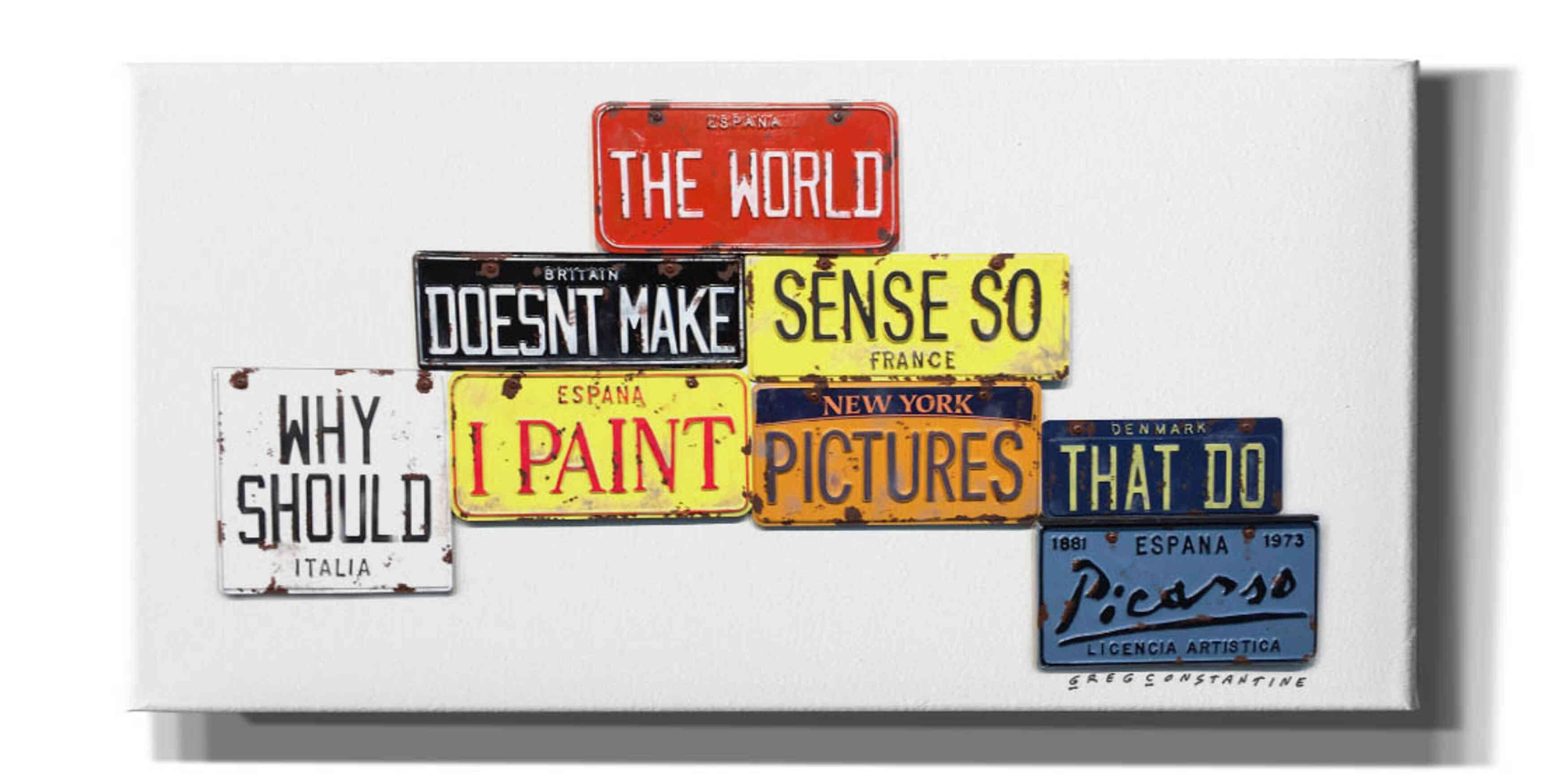 Epic Graffiti 'Picasso Make Sense' by Gregory Constantine, Giclee ...
