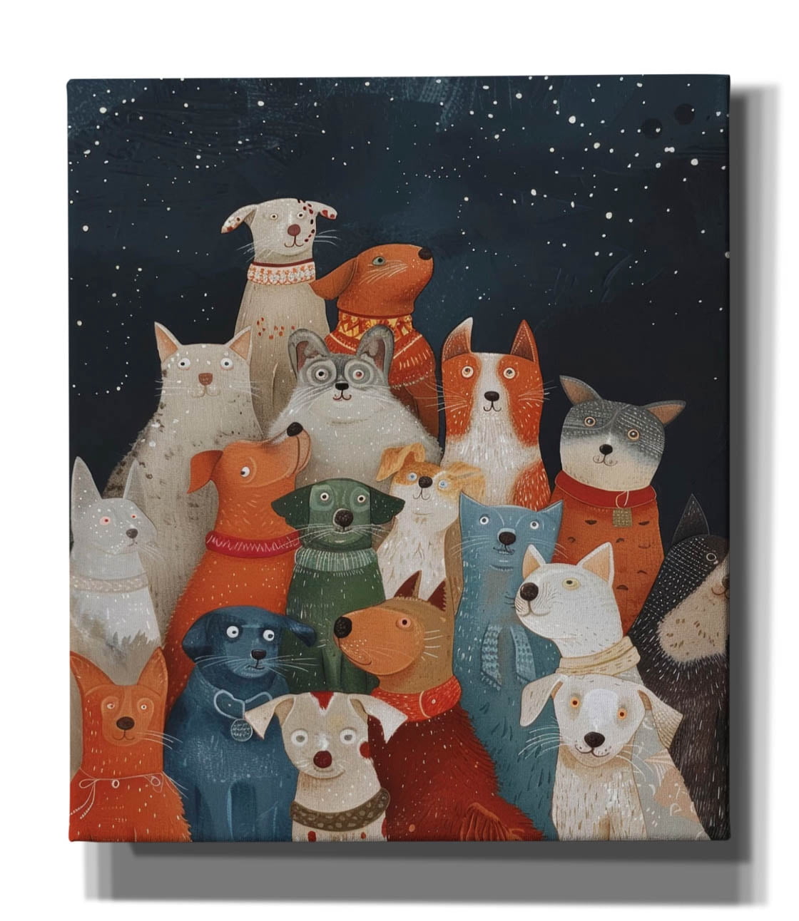 Epic Graffiti 'Pile Of - Dogs' by Doron David Canvas Wall Art, 26" x 30 ...
