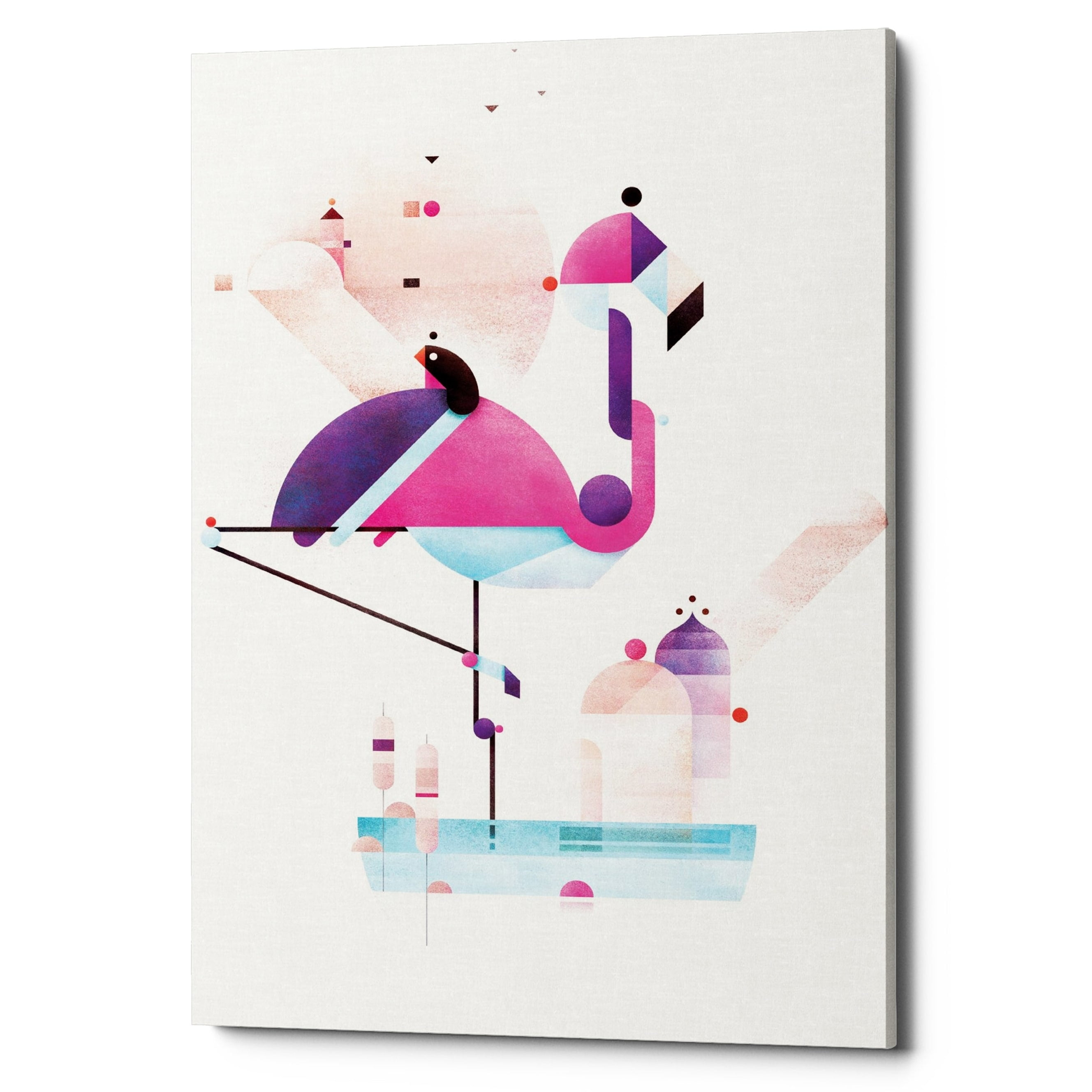 Epic Graffiti "Placido Flamingo" by Antony Squizzato, Giclee Canvas ...