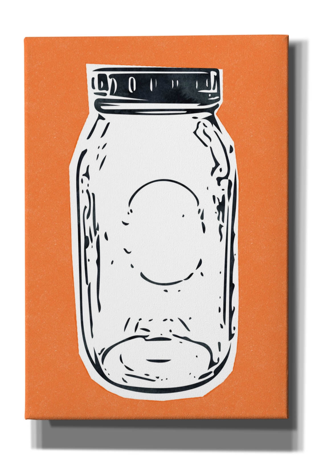 Epic Graffiti 'Pop Art Mason Jar Orange' by Linda Woods Canvas Wall Art ...