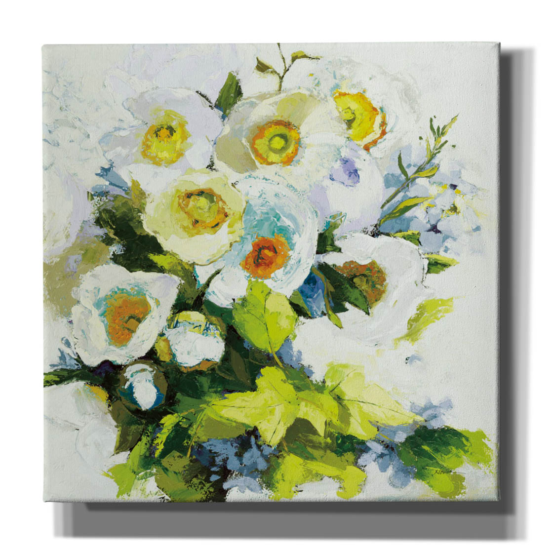 Epic Graffiti 'Poppies And Peonies Neutral' by Shirley Novak Canvas ...