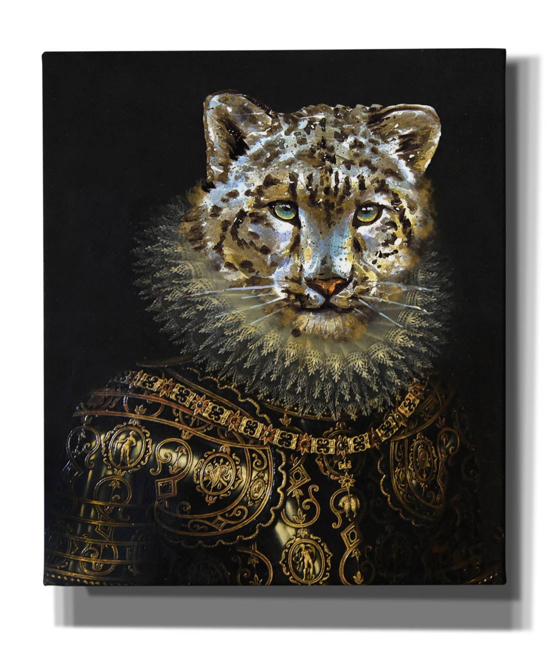 Epic Graffiti 'Portrait of Leopard' by Irena Orlov, Canvas Wall Art, 26 ...