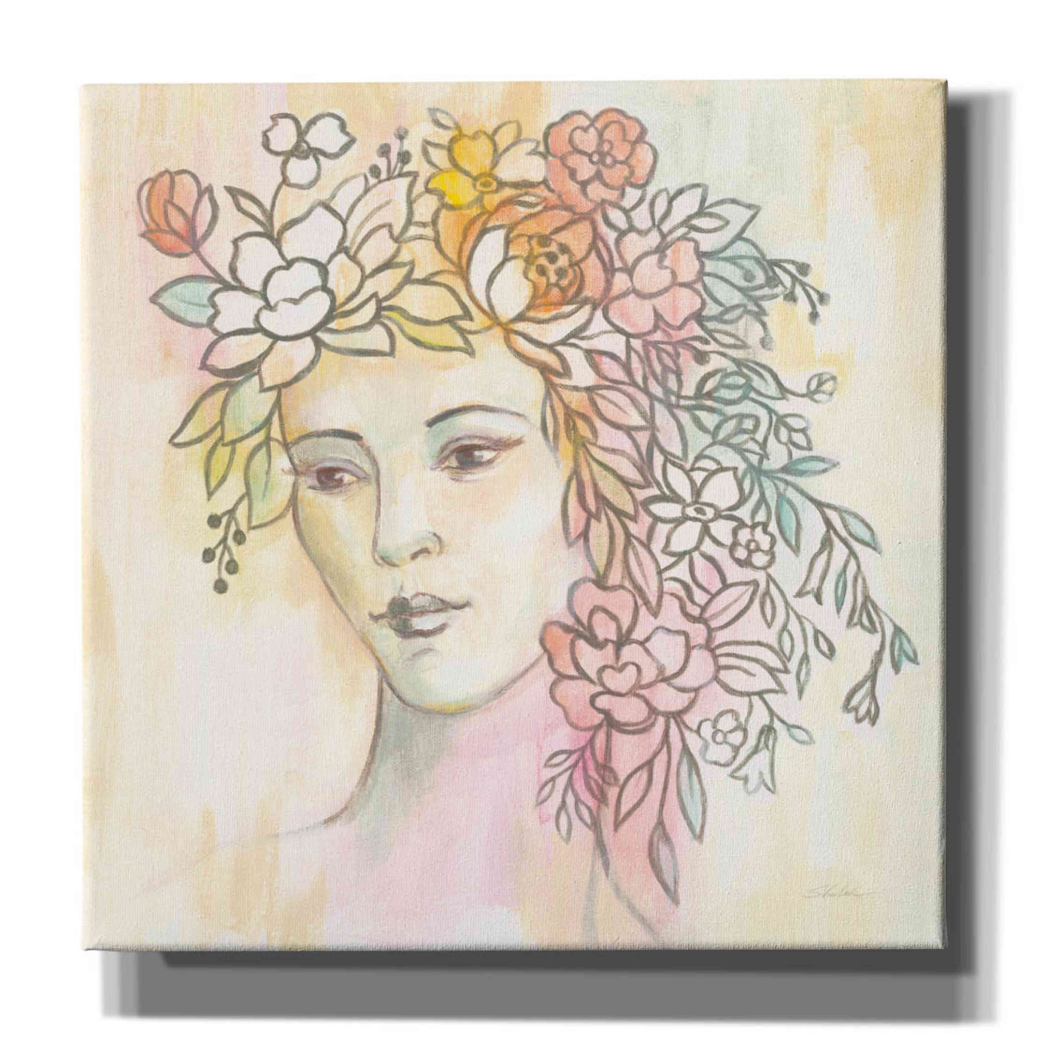 Epic Graffiti 'Primavera' by Silvia Vassileva, Canvas Wall Art, 12"x12 ...
