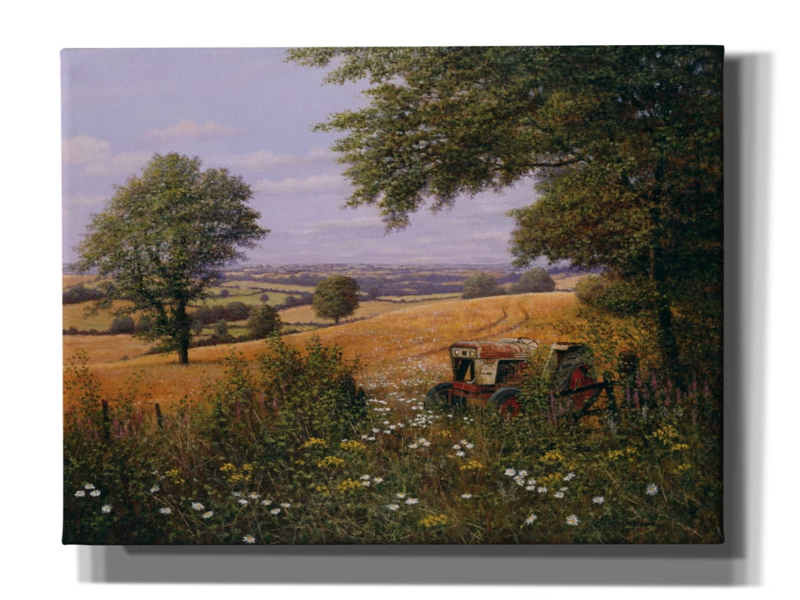 Epic Graffiti 'Red Tractor' by Bill Makinson, Canvas Wall Art, 16"x12 ...