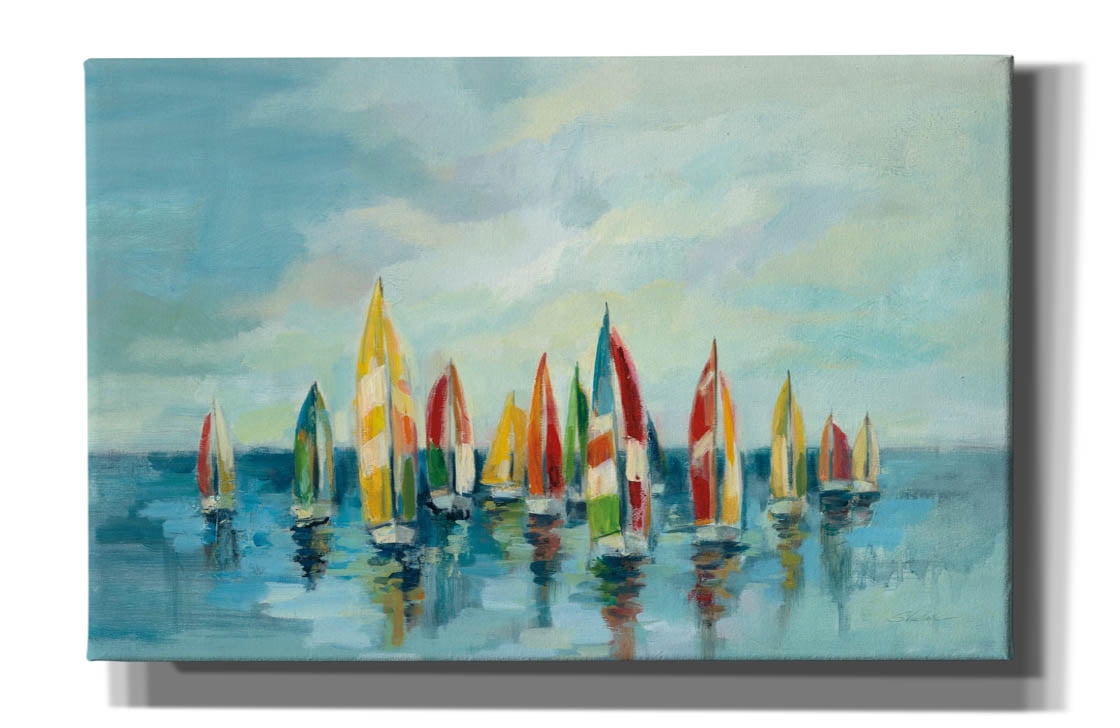 Epic Graffiti 'Regatta' by Silvia Vassileva, Canvas Wall Art, 40"x26 ...