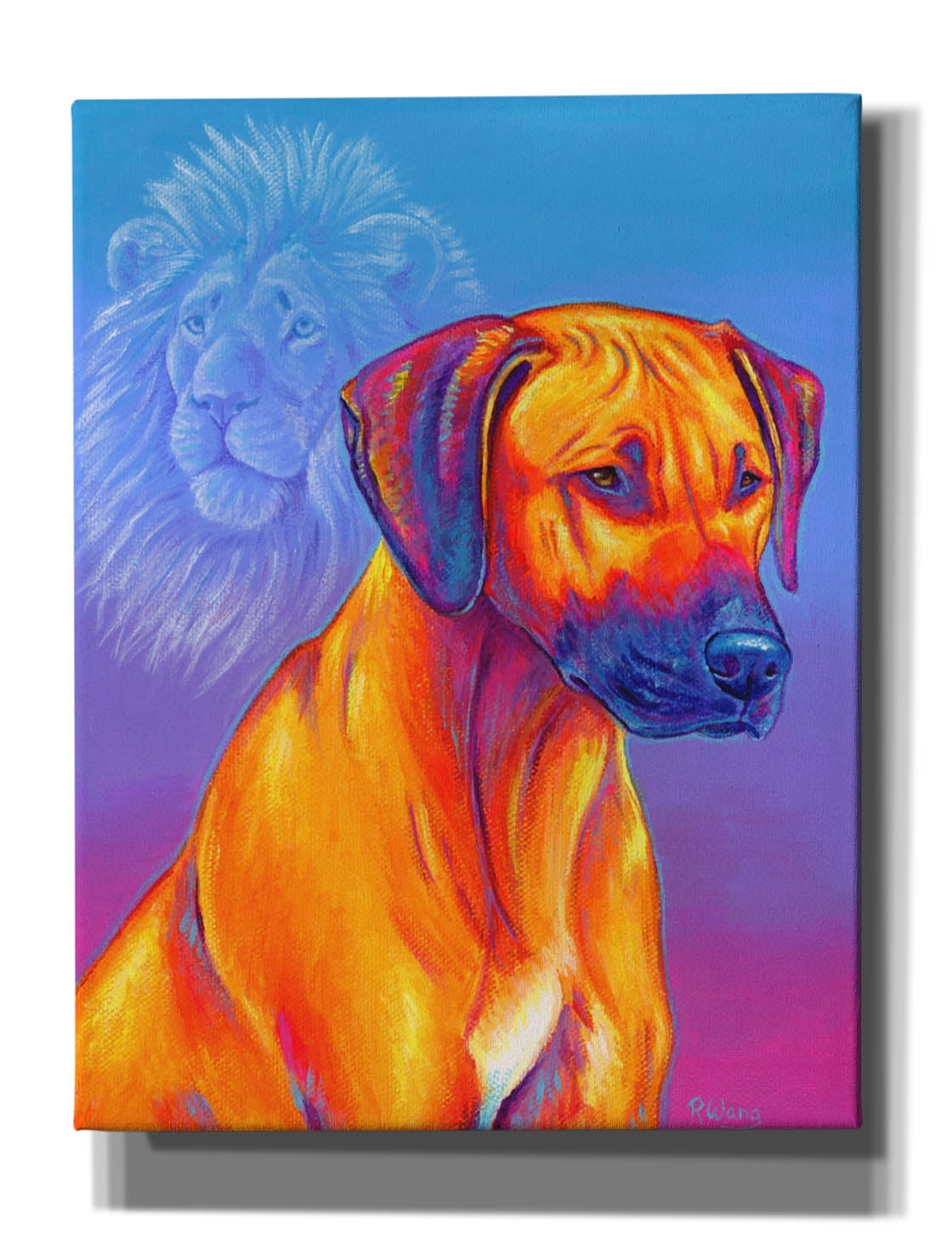 Epic Graffiti 'Rhodesian Ridgeback with Lion Spirit' by Rebecca Wang ...