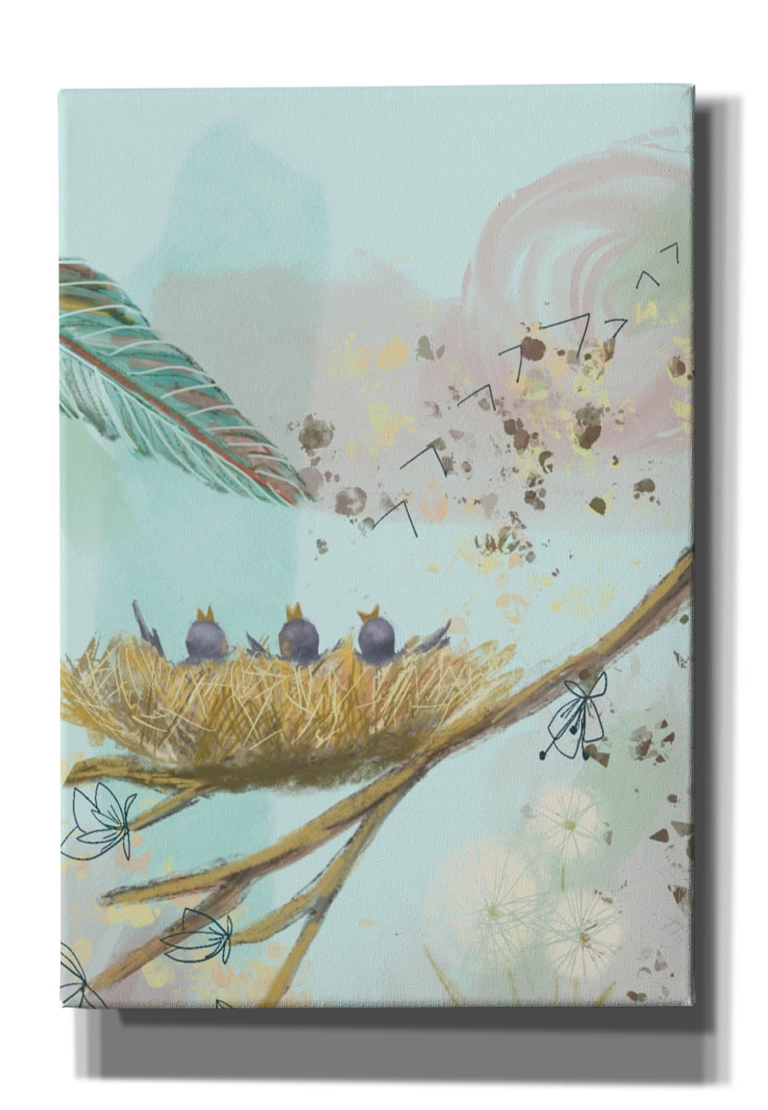 Epic Graffiti 'Robin'S Eggs 2' by Christine Rotolo, Canvas Wall Art, 18 ...